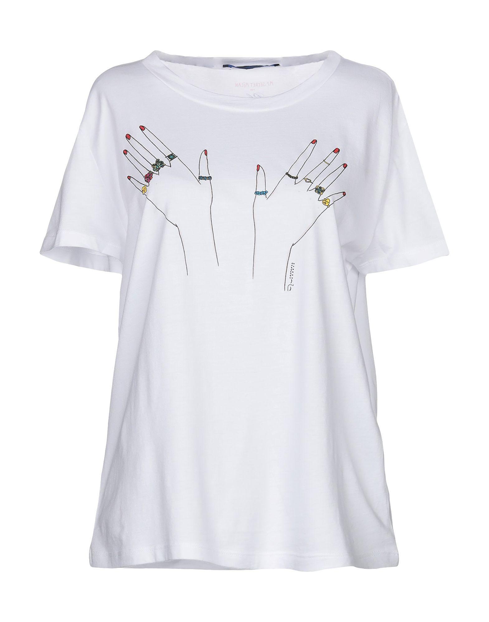 Blue Les Copains T-shirt in White - Lyst
