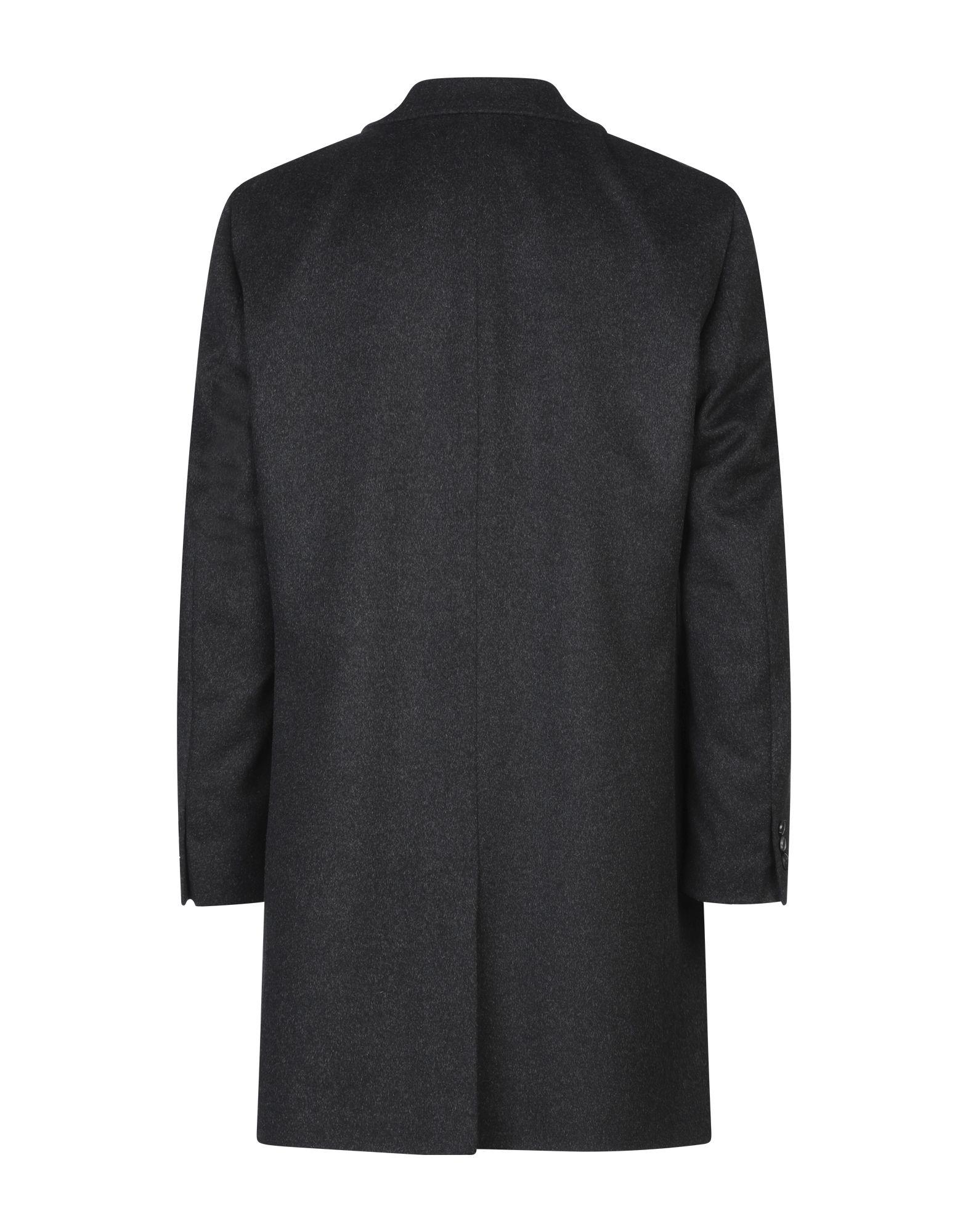 BOSS by Hugo Boss Flannel Coat in Black for Men - Lyst