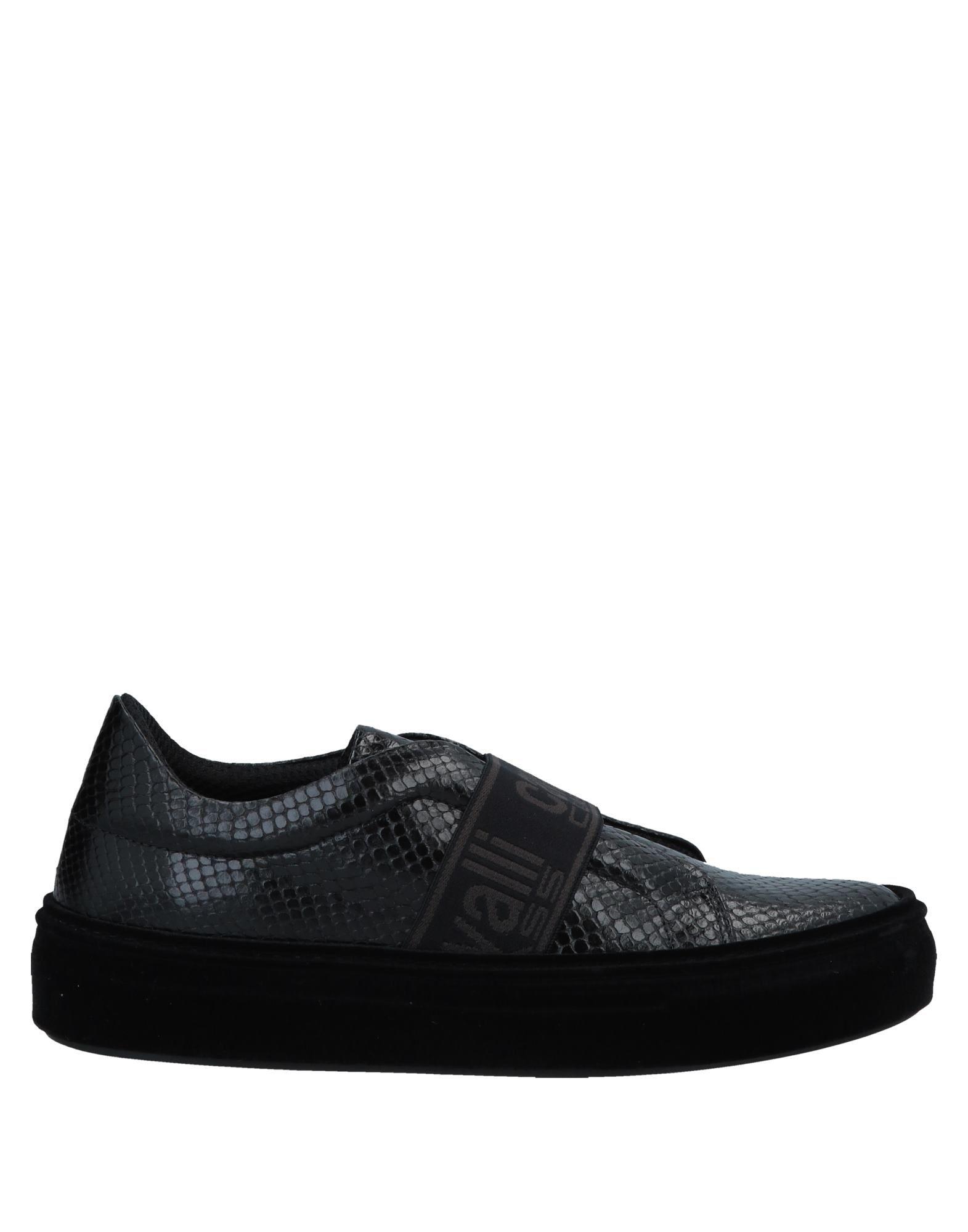 Class Roberto Cavalli Leather Low-tops & Sneakers in Black for Men - Lyst