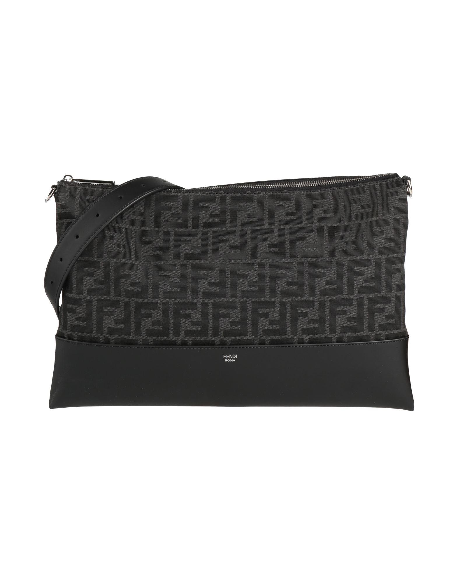 Fendi Cross-Body Bag Textile Fibers, Calfskin in Black for Men | Lyst