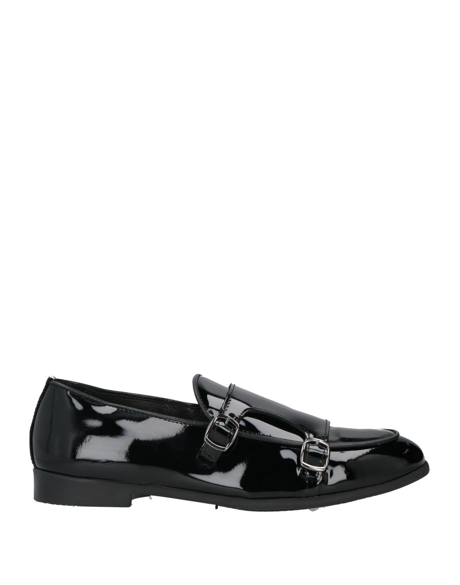 LUCA CARACCIOLO Loafers Leather in Black for Men | Lyst