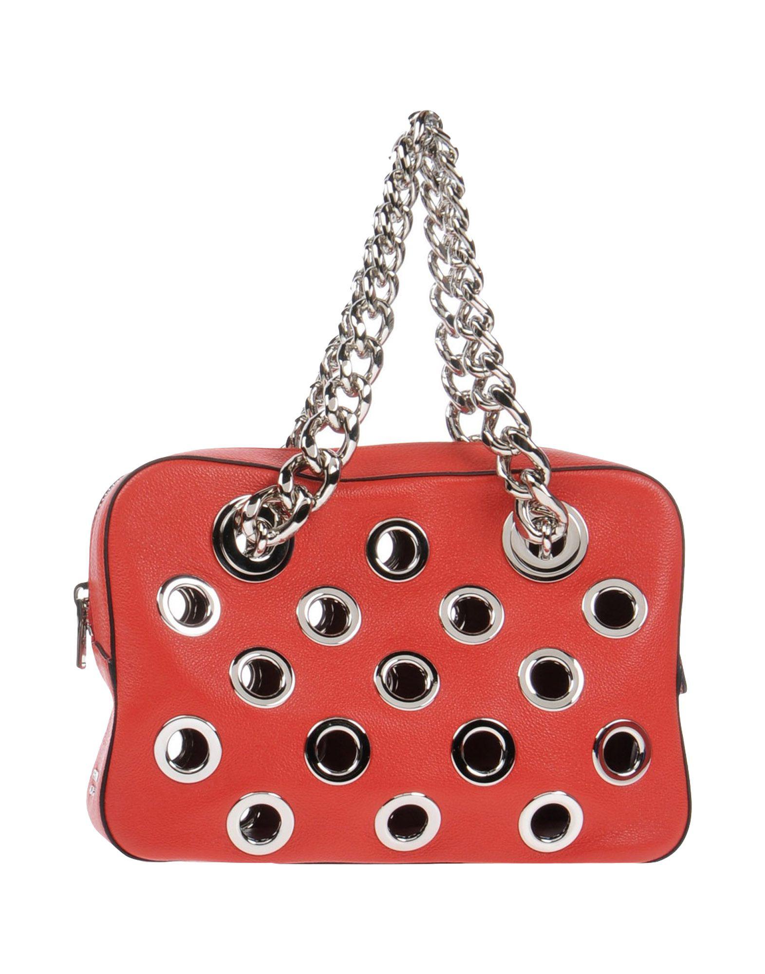 Prada Leather Handbag in Red - Lyst