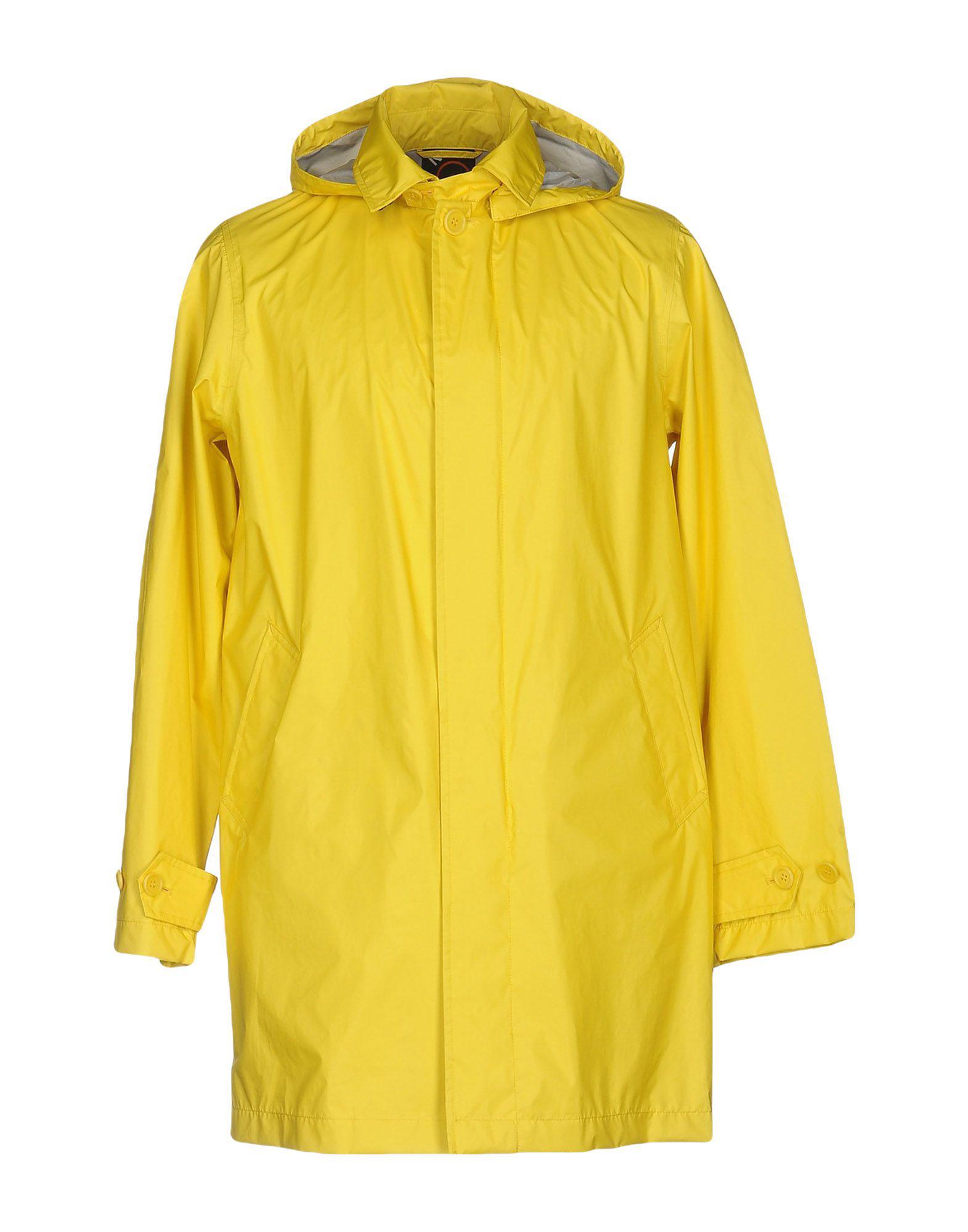 Aspesi Synthetic Overcoat in Yellow for Men - Lyst