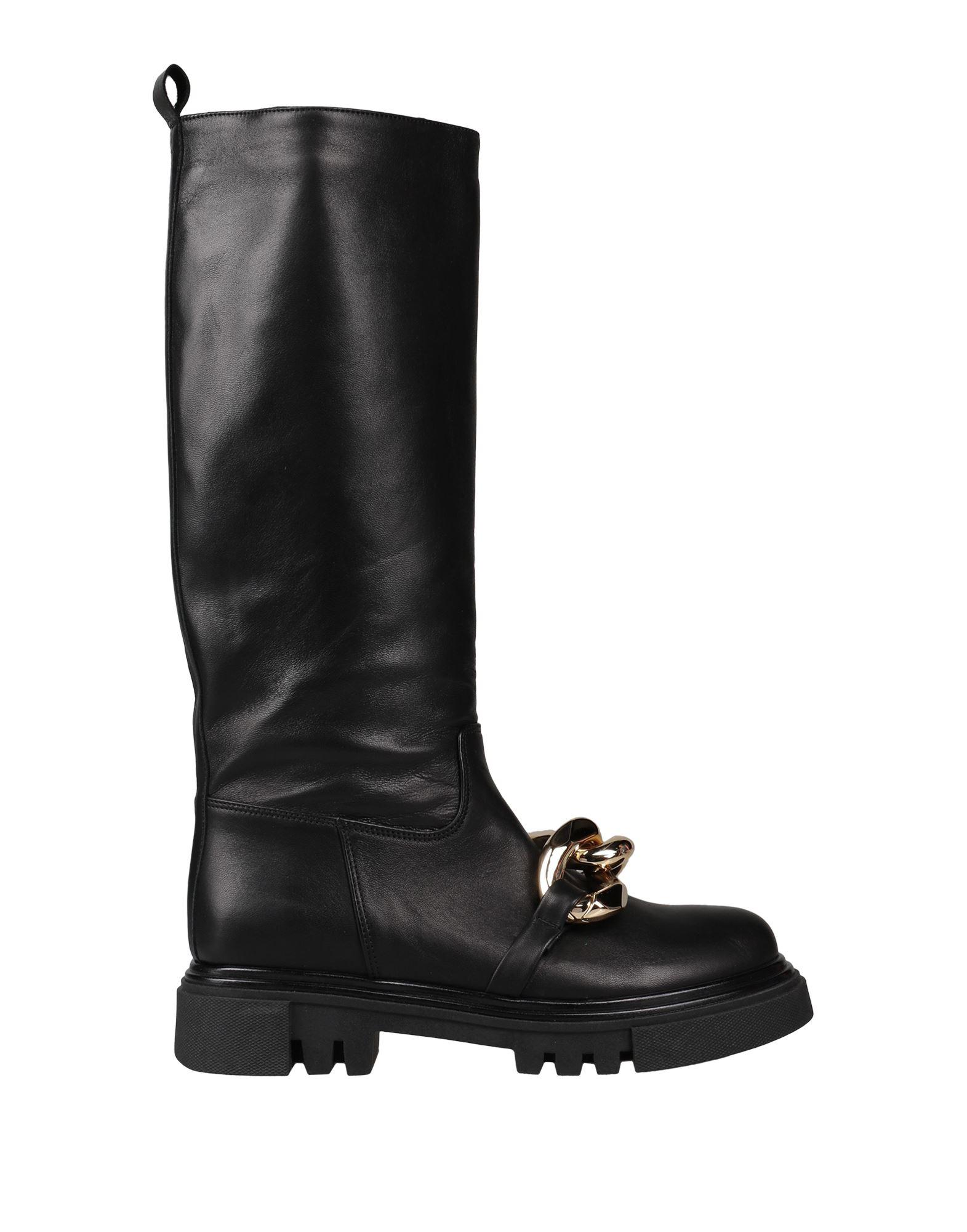 Jeannot Knee Boots in Black | Lyst