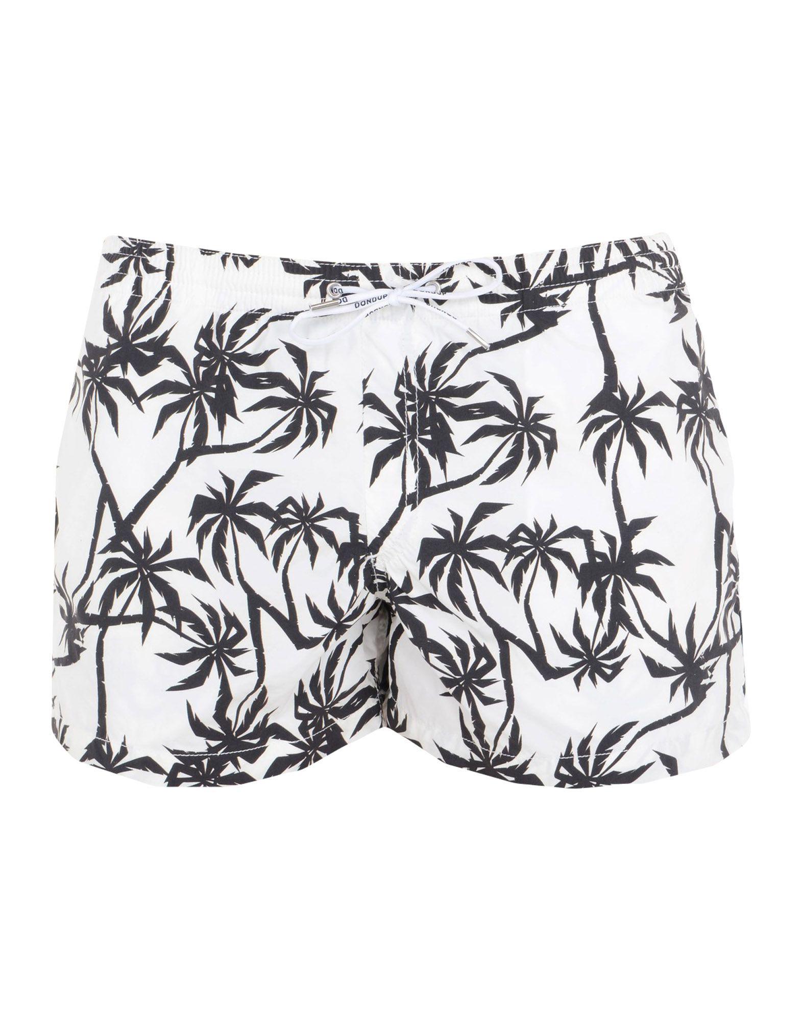 Dondup Synthetic Swim Trunks in Ivory (White) for Men - Lyst
