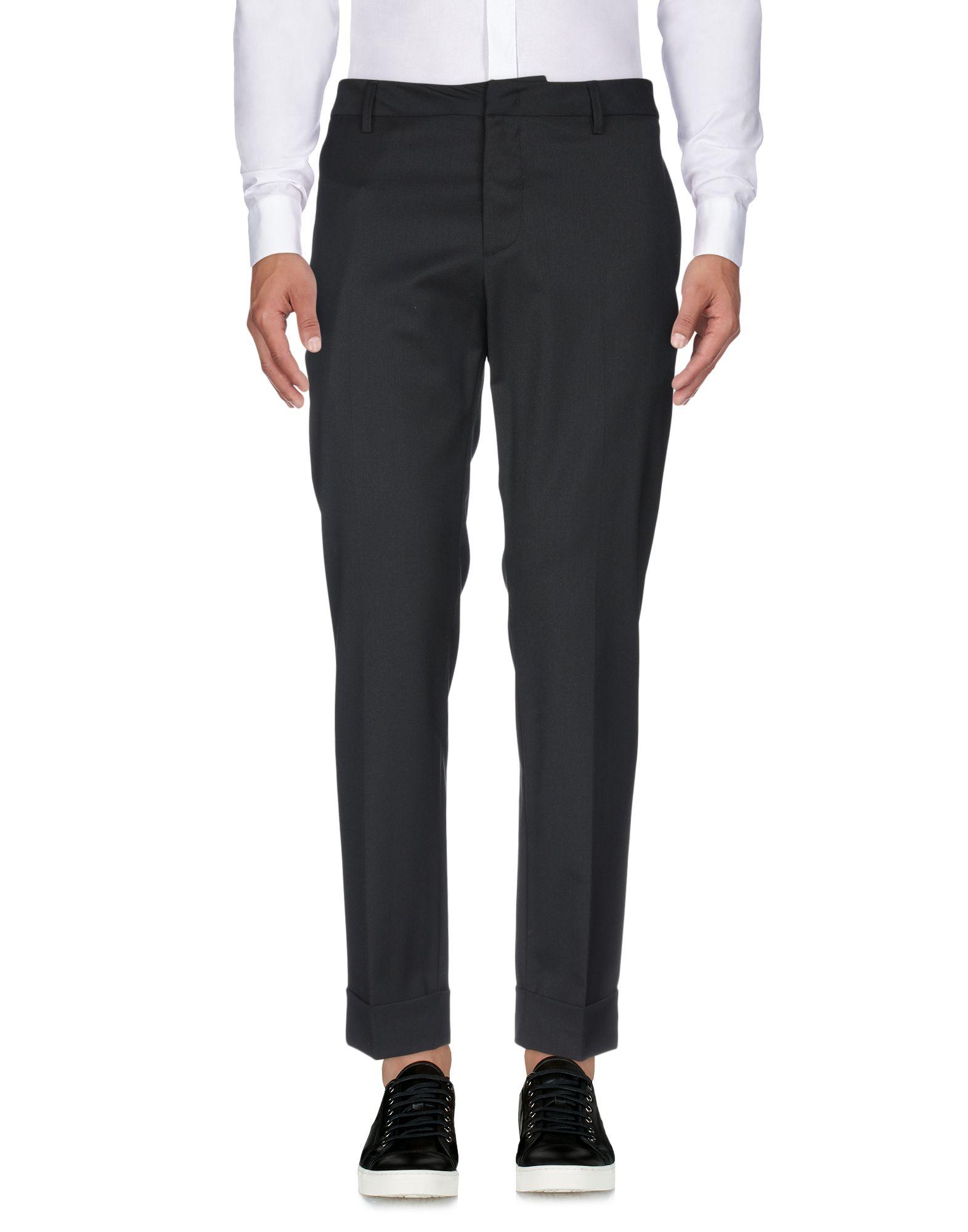 Paolo Pecora Synthetic Casual Pants in Black for Men - Lyst