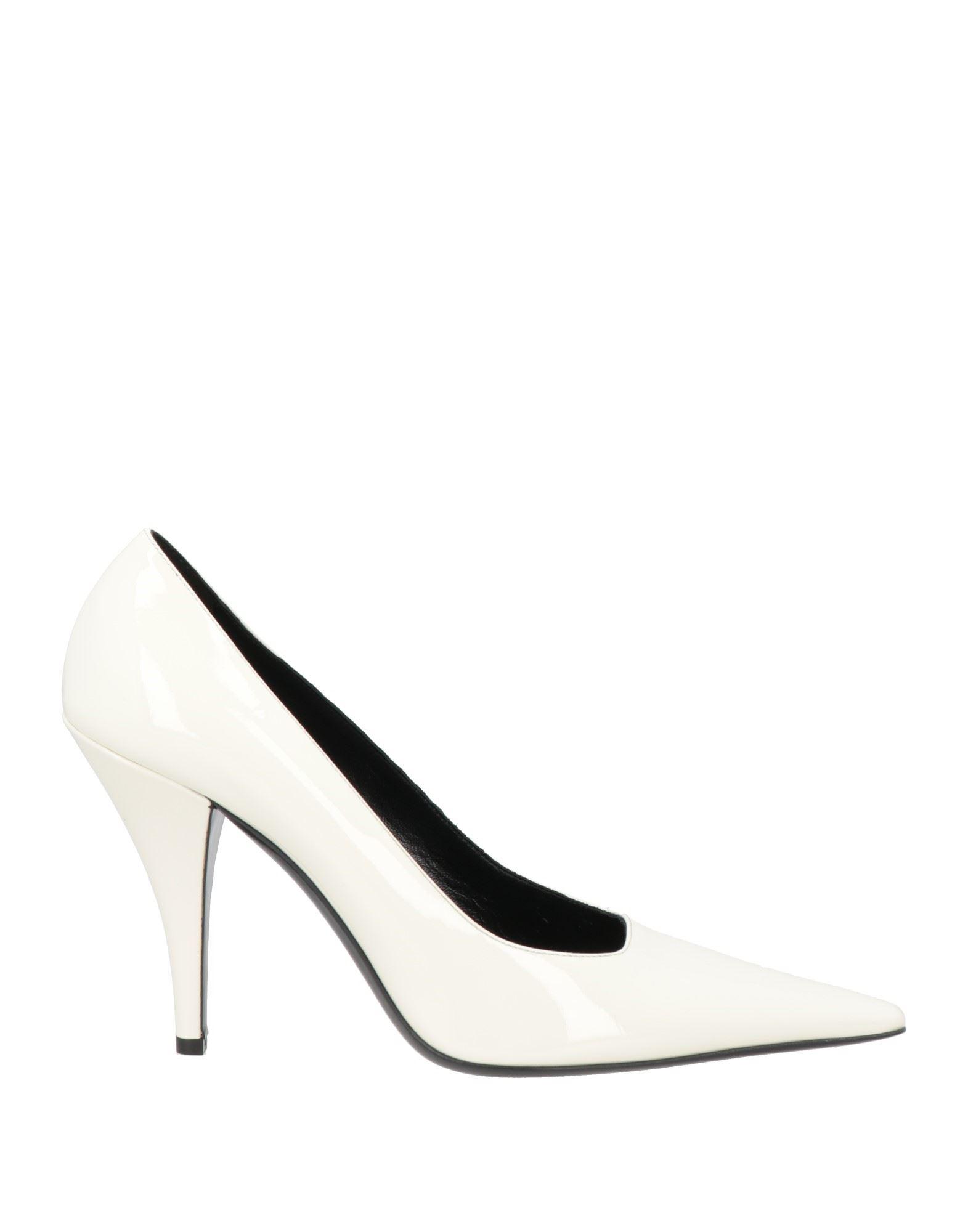 The Row Pumps Leather in White | Lyst