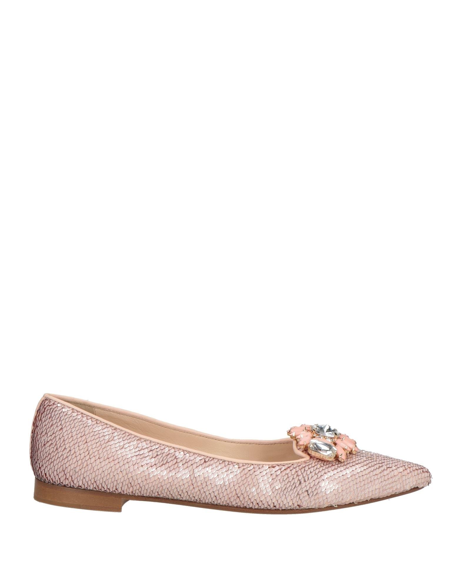 Anthology Light Ballet Flats Leather, Textile Fibers in Pink | Lyst
