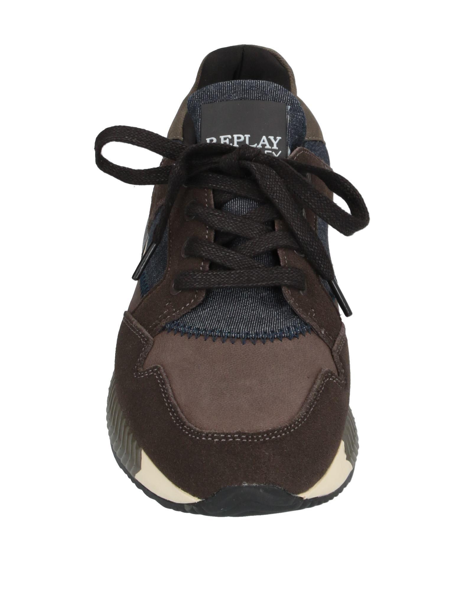 Replay Synthetic Low-tops & Sneakers in Dark Brown (Brown) for Men - Lyst