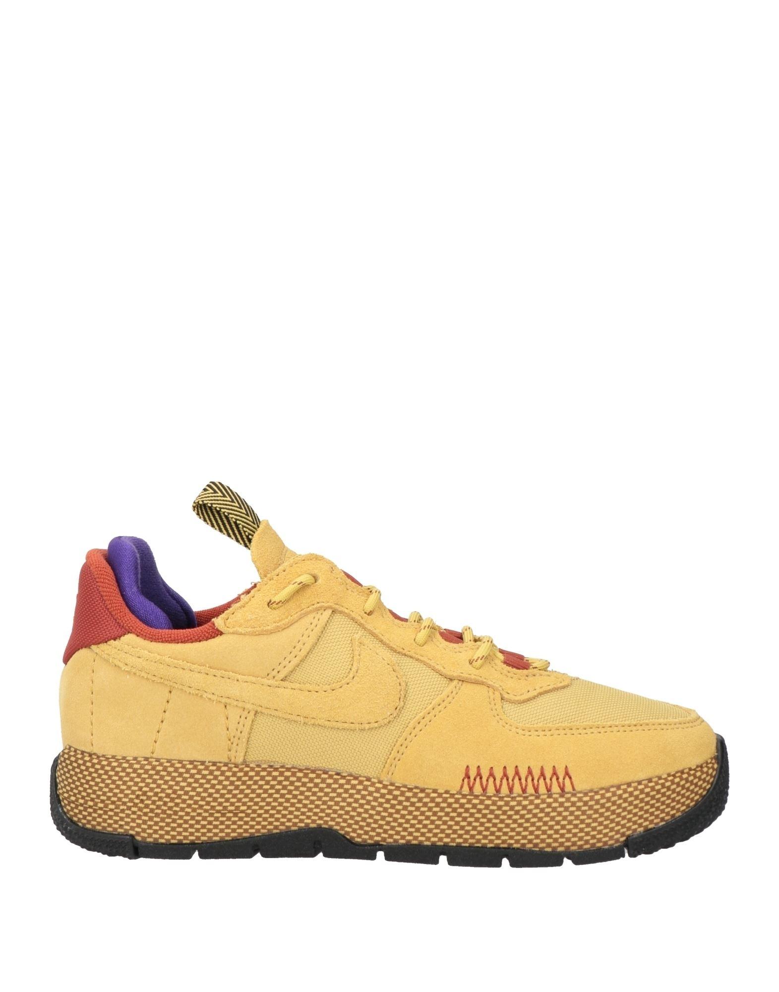 Nike Ocher Sneakers Leather, Textile Fibers in Natural | Lyst