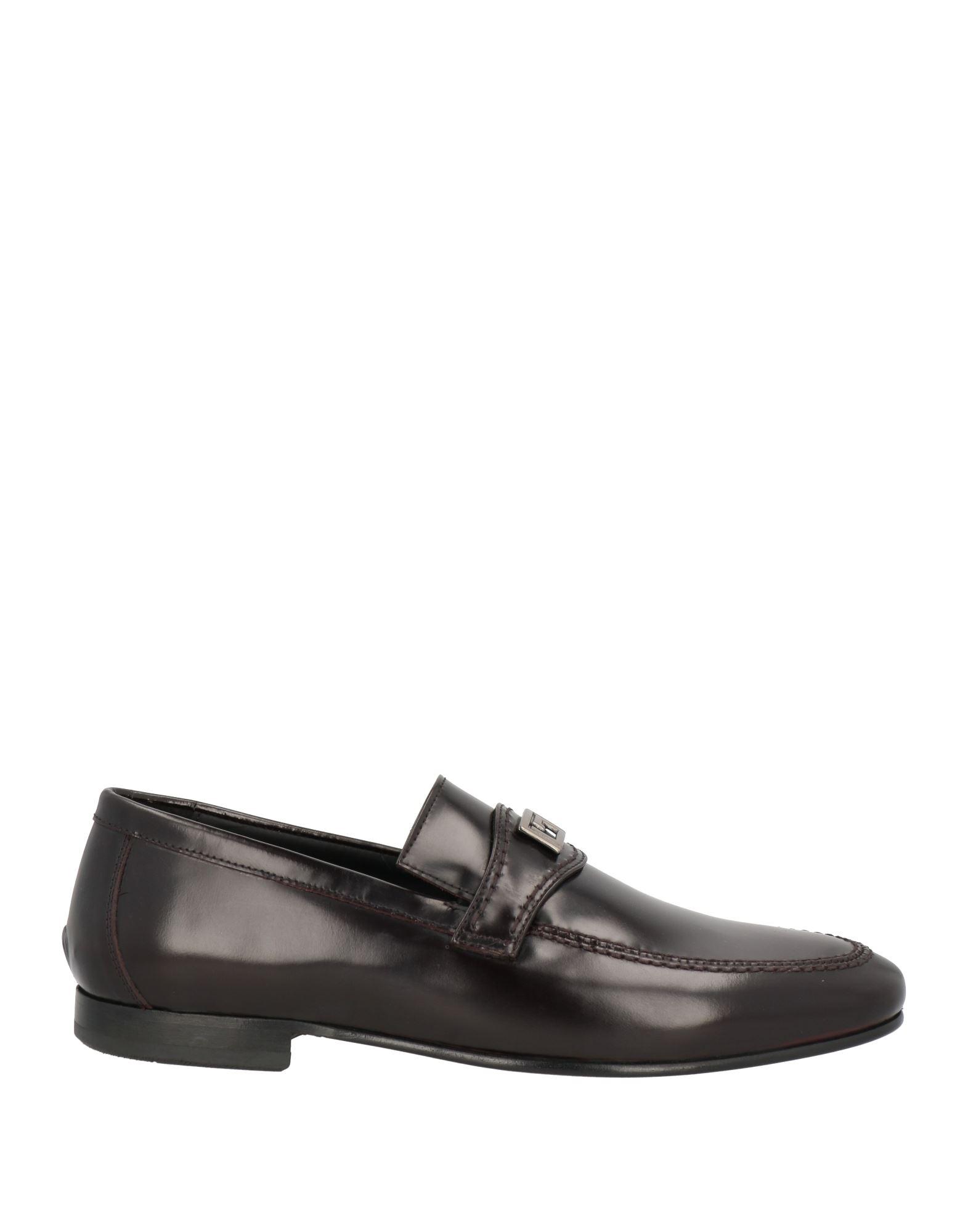 Giovanni Conti Burgundy Loafers Leather in Gray for Men | Lyst