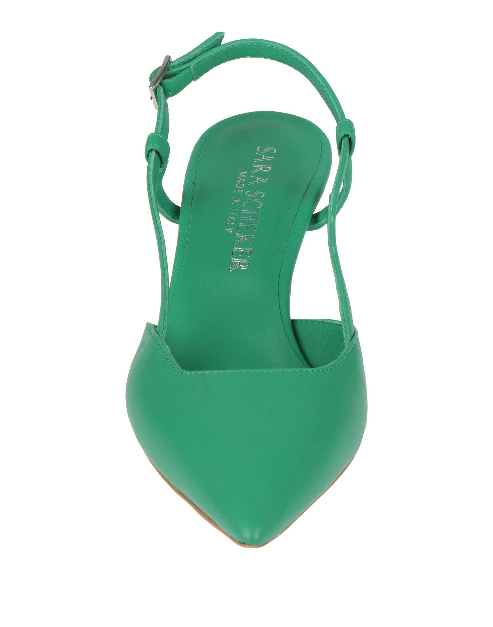 SARA SCHEKER Pumps Leather in Green Lyst UK