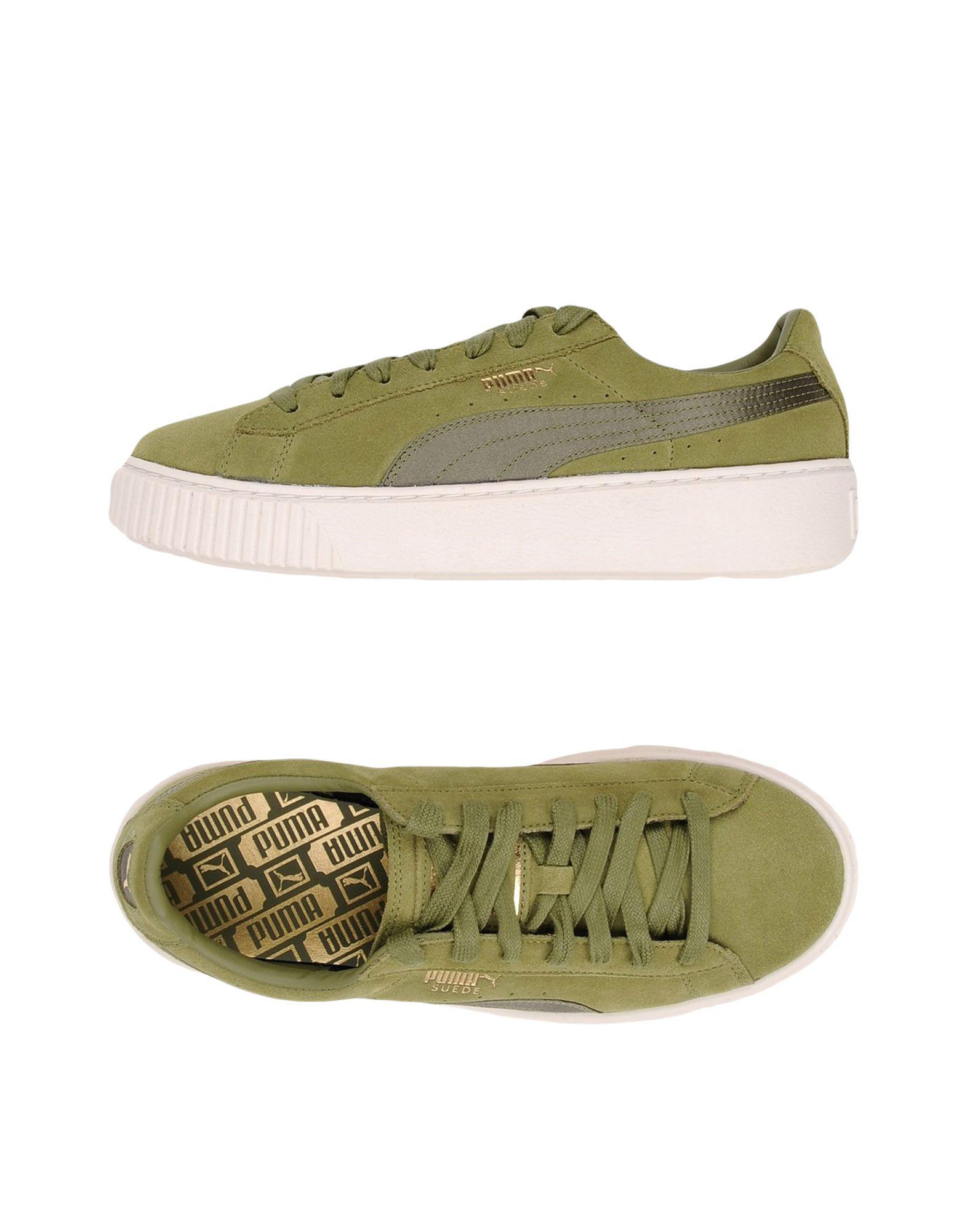 PUMA Rubber Low-tops & Sneakers in Military Green (Green) - Lyst