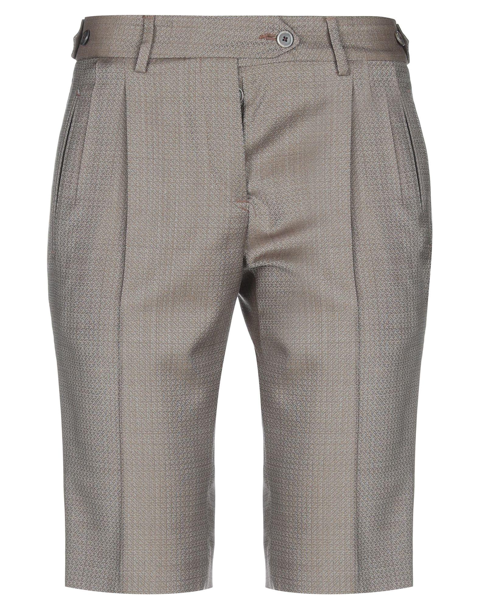 Mauro Grifoni Wool Bermuda Shorts in Khaki (Gray) - Lyst