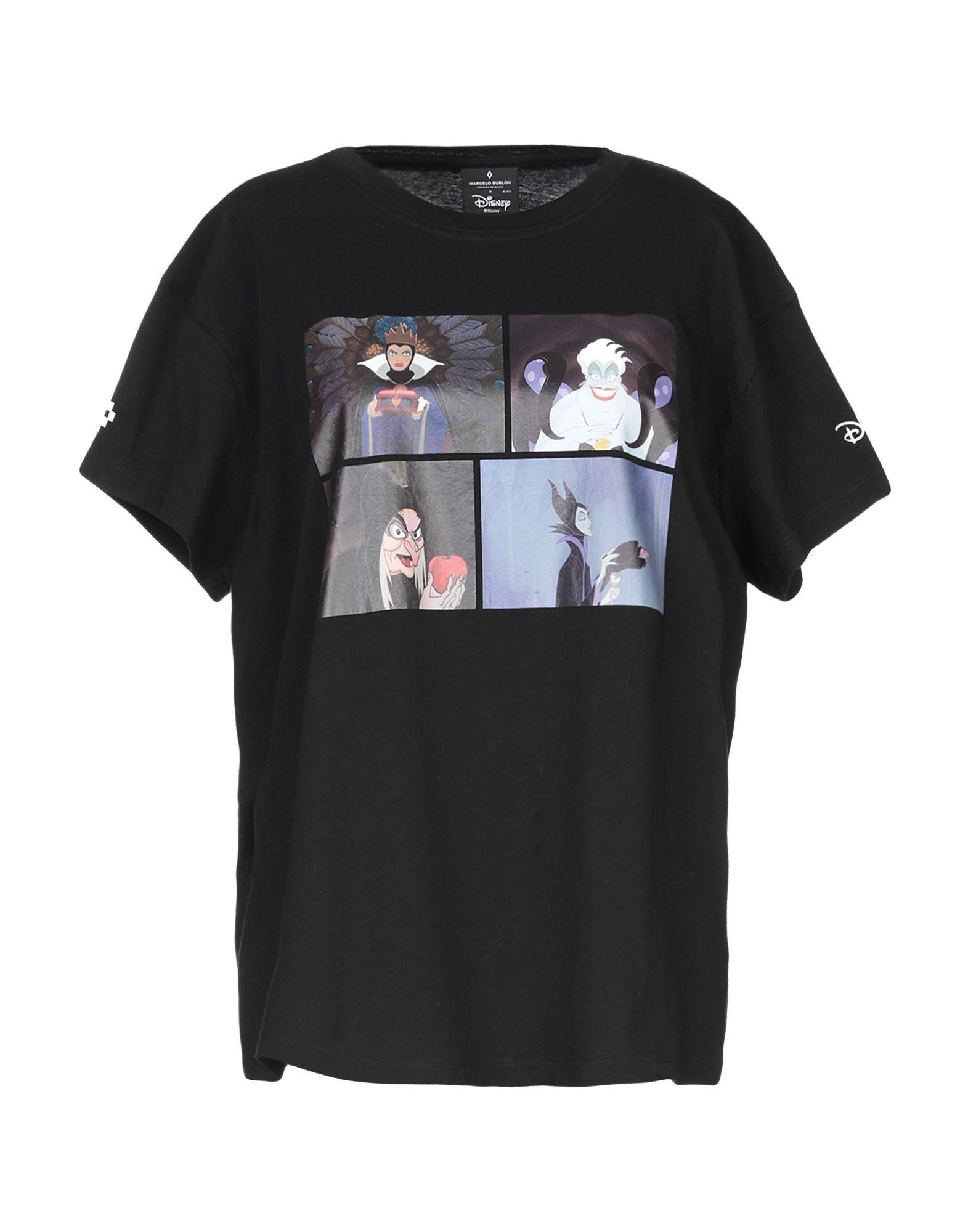 Marcelo Burlon Cotton T-shirt in Black - Save 62% - Lyst Marcelo Burlon Cotton T-shirt in Black - Save 62% - Lyst