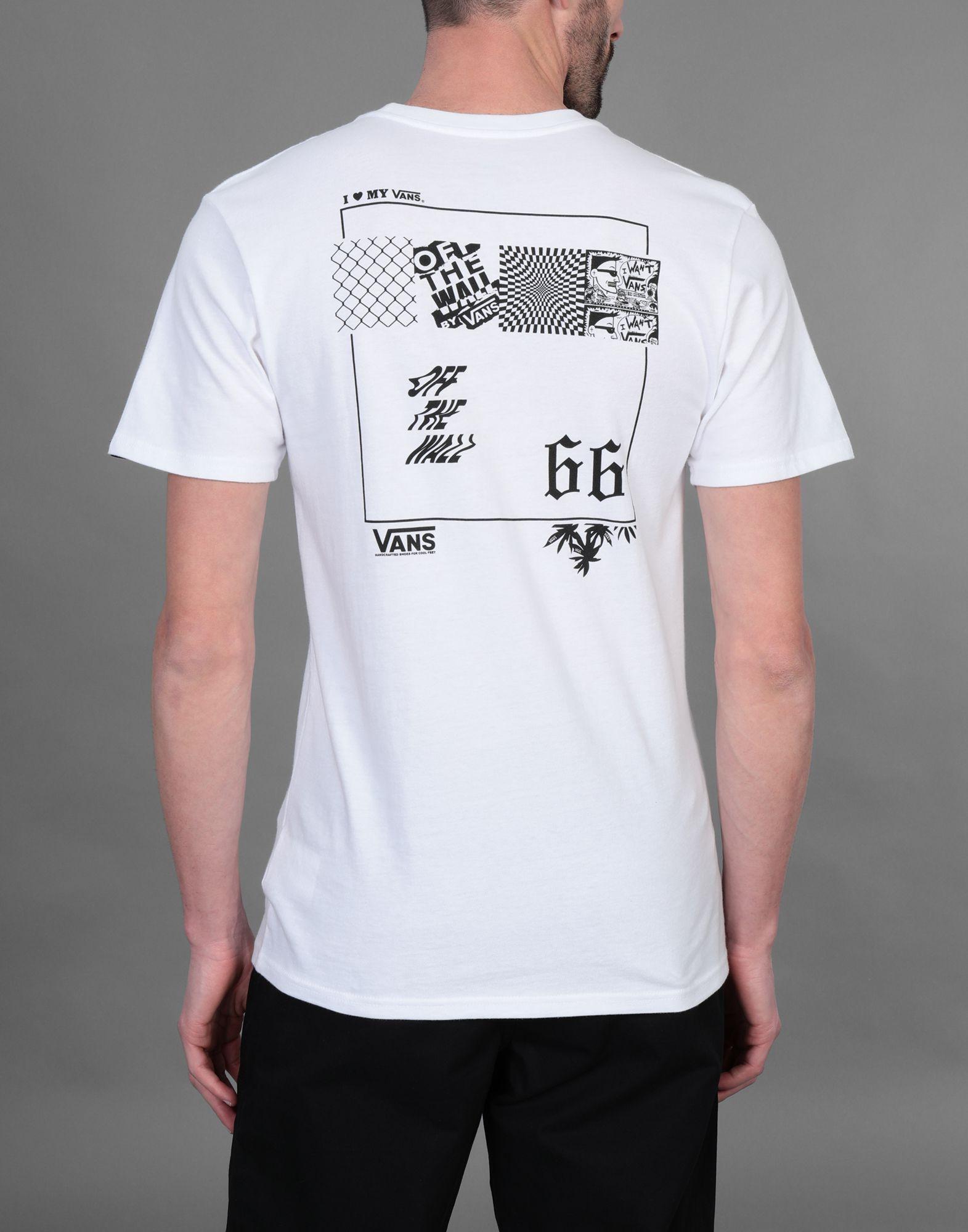 Vans T-shirt in White for Men - Lyst