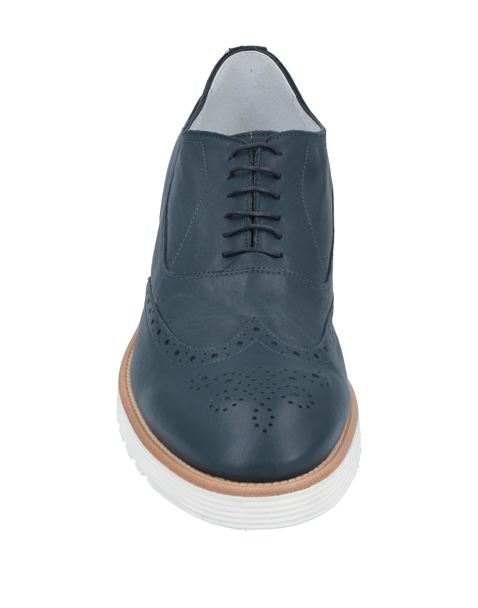 Alberto Guardiani Leather Lace-up Shoe in Blue for Men - Lyst