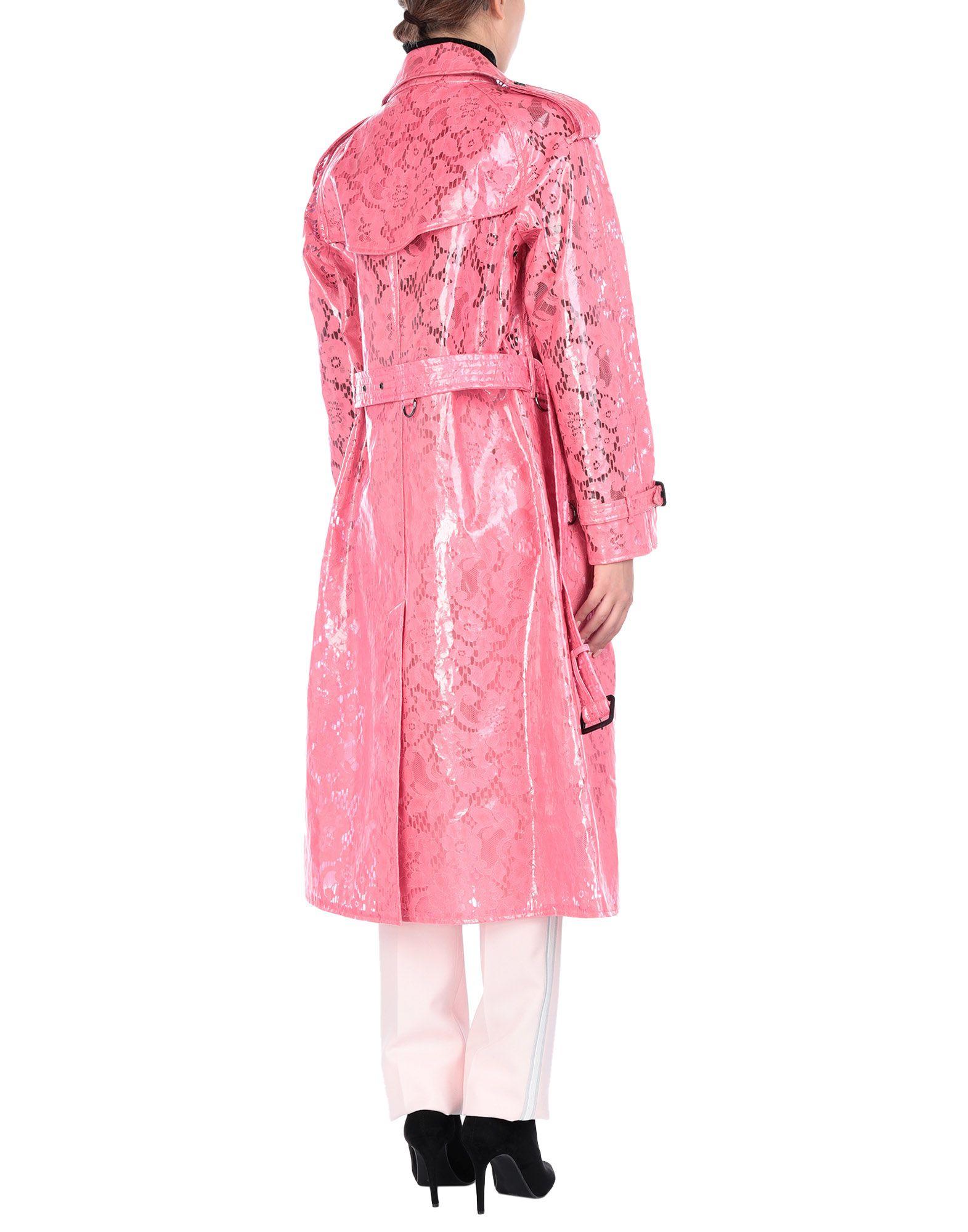 Burberry Lace Overcoat in Fuchsia (Pink) - Lyst