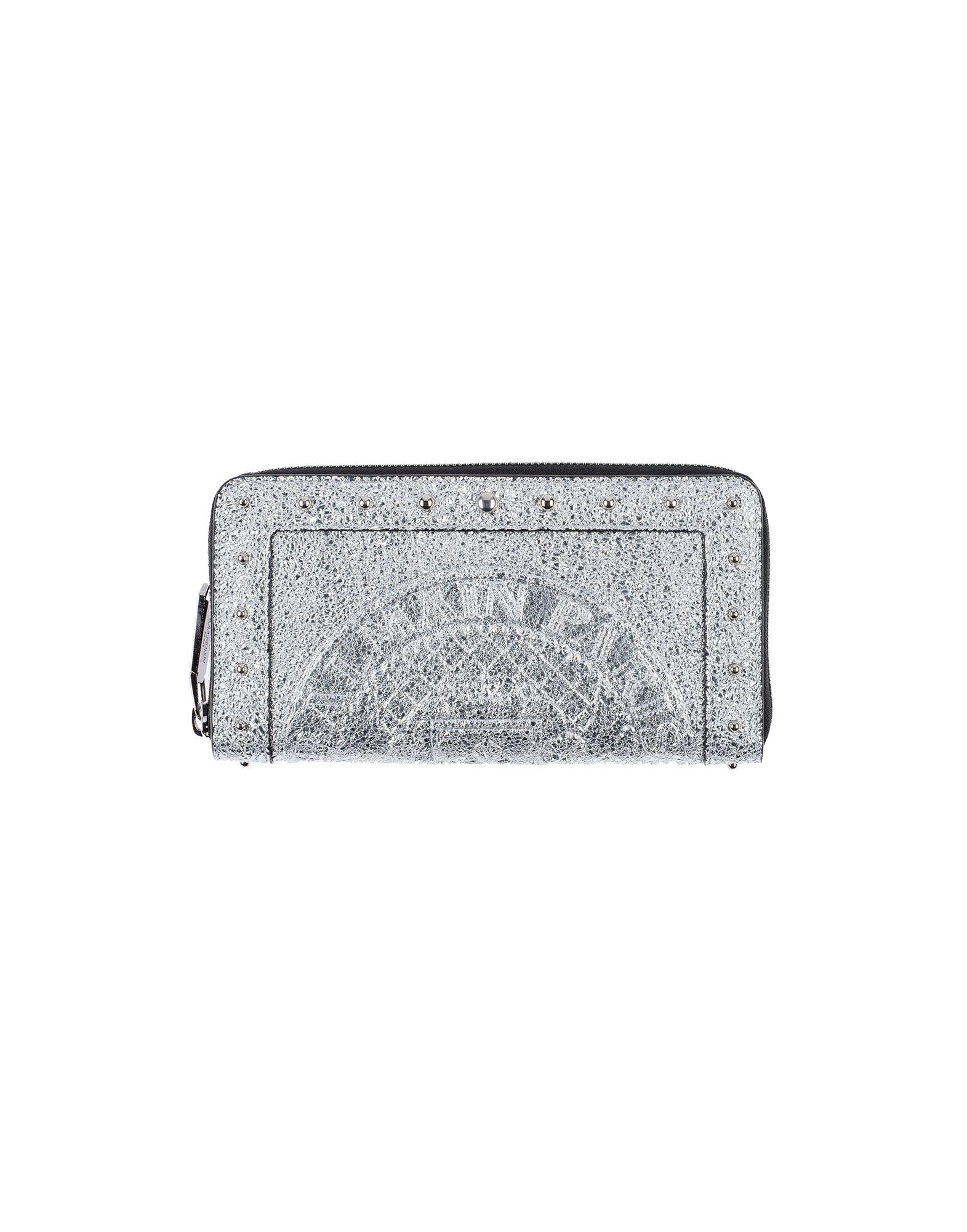 Balmain Leather Wallet in Silver (Metallic) - Lyst