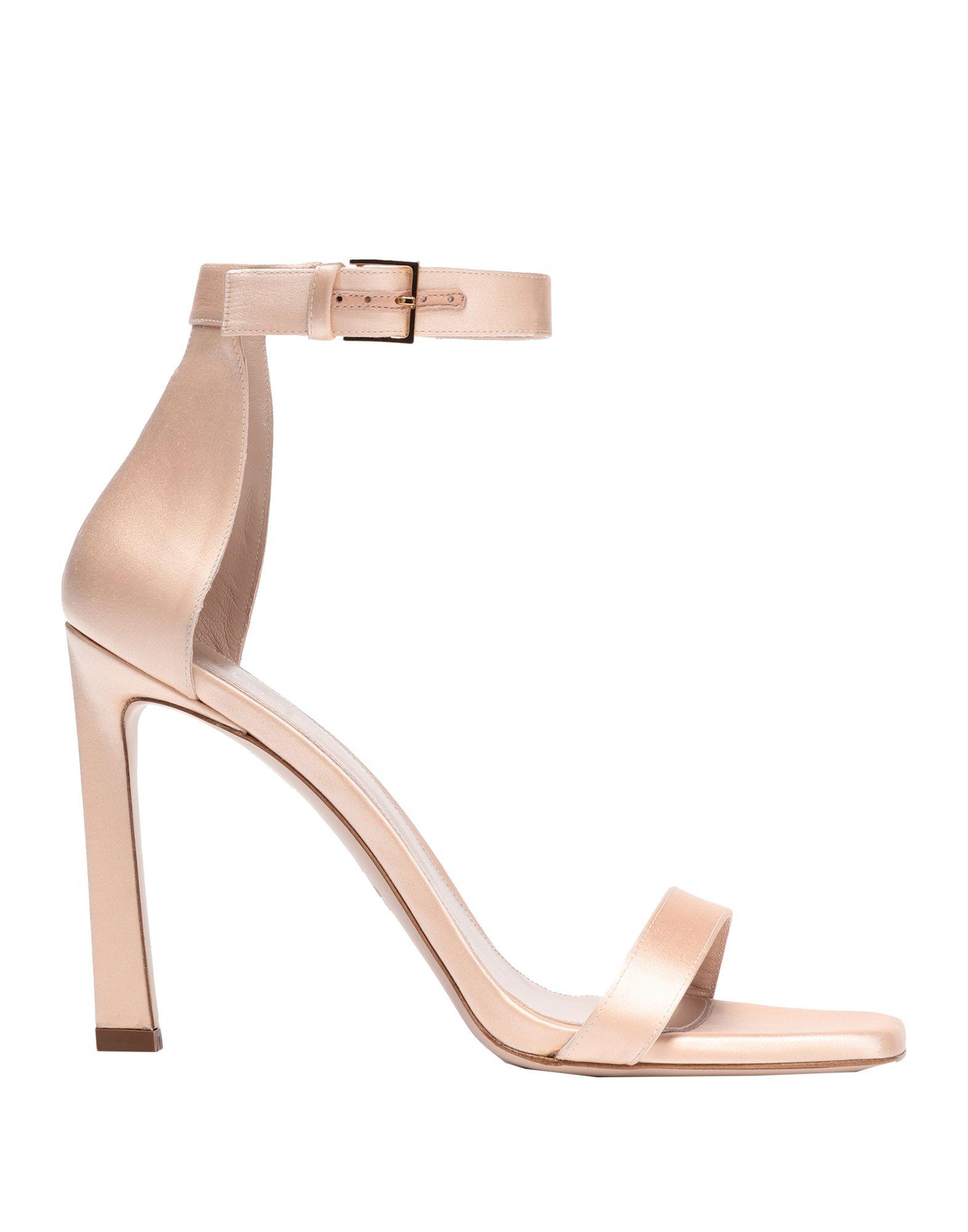 Stuart Weitzman Satin Sandals in Light Pink (Pink) - Lyst