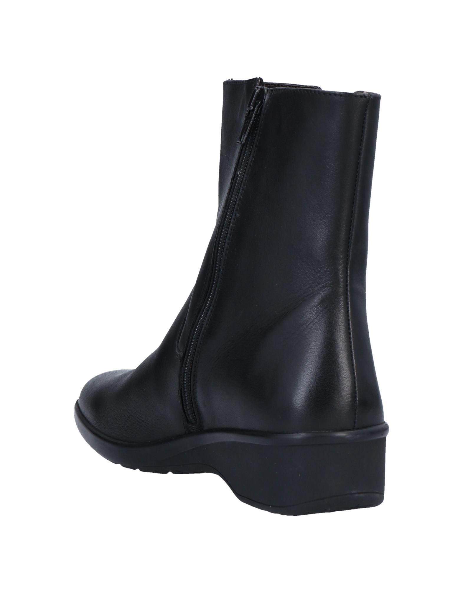 Stonefly Leather Ankle Boots in Black - Lyst