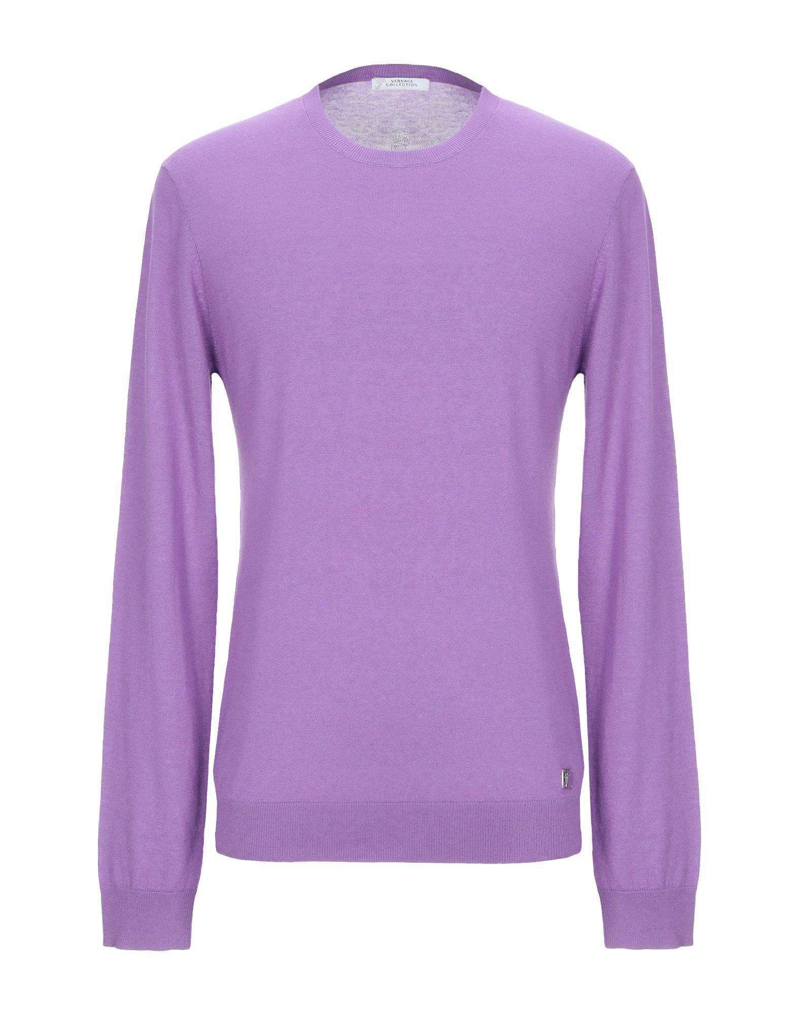 Versace Silk Sweater in Light Purple (Purple) for Men - Lyst