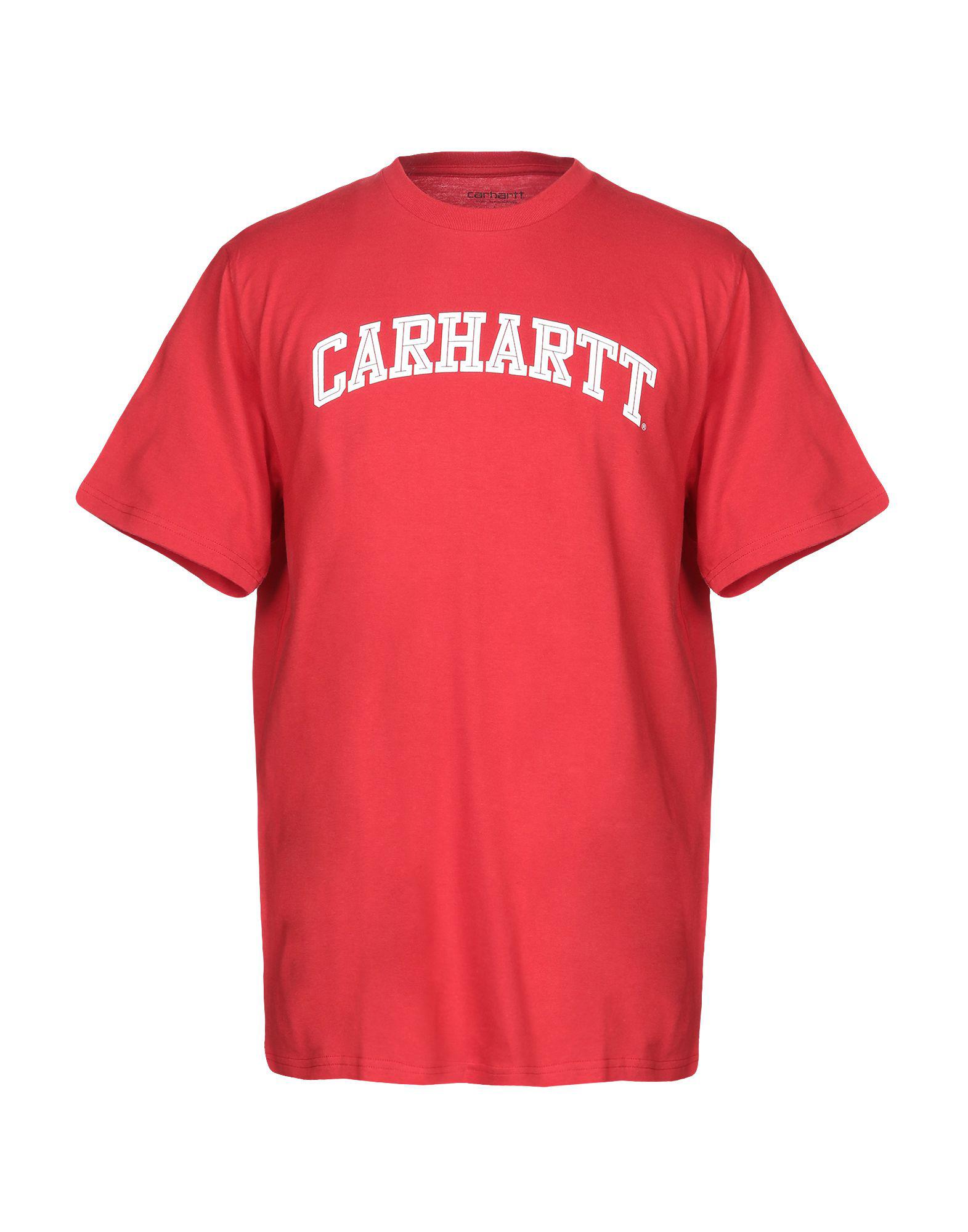 Carhartt T-shirt in Red for Men - Lyst