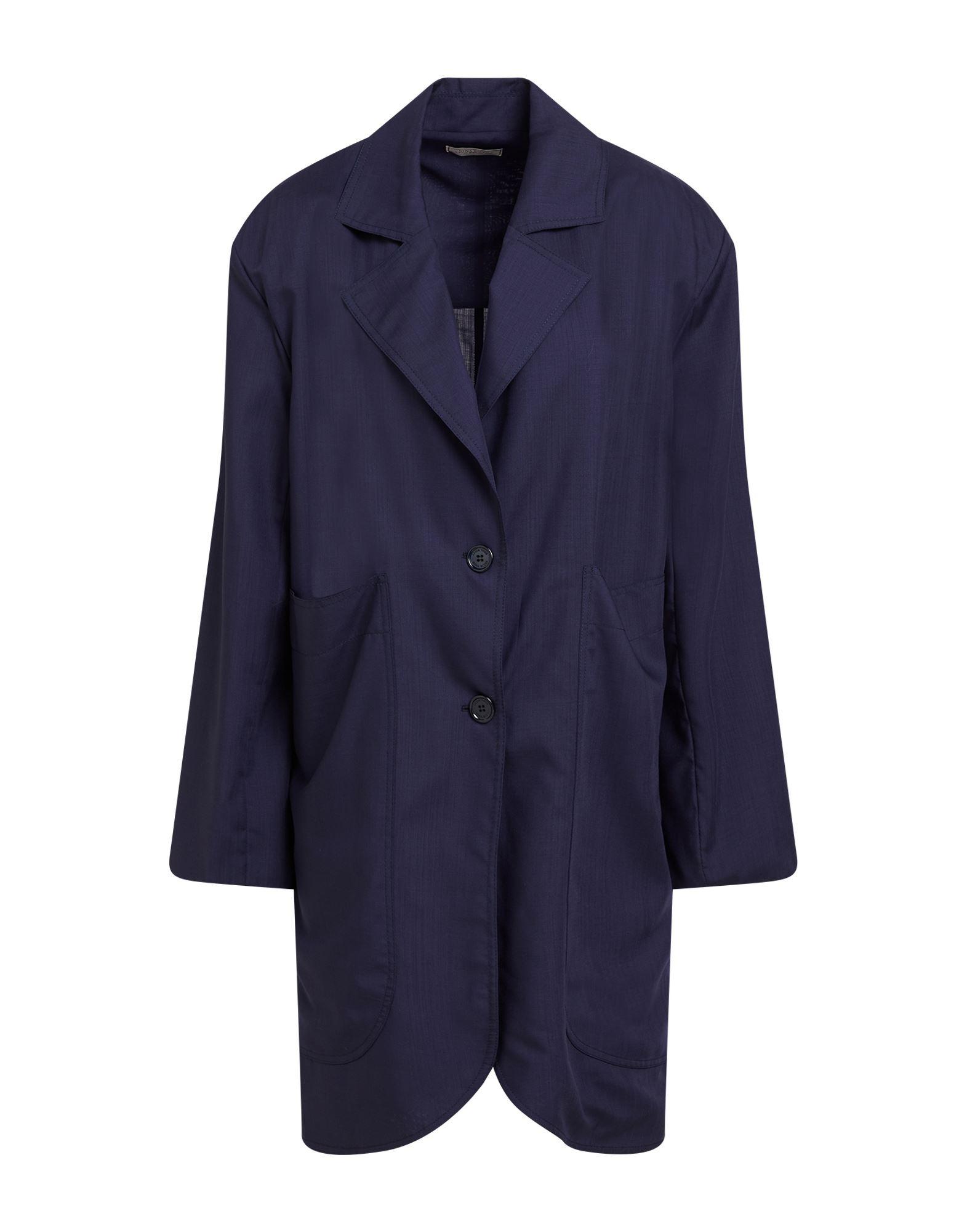 Nina Ricci Overcoat & Trench Coat in Blue | Lyst
