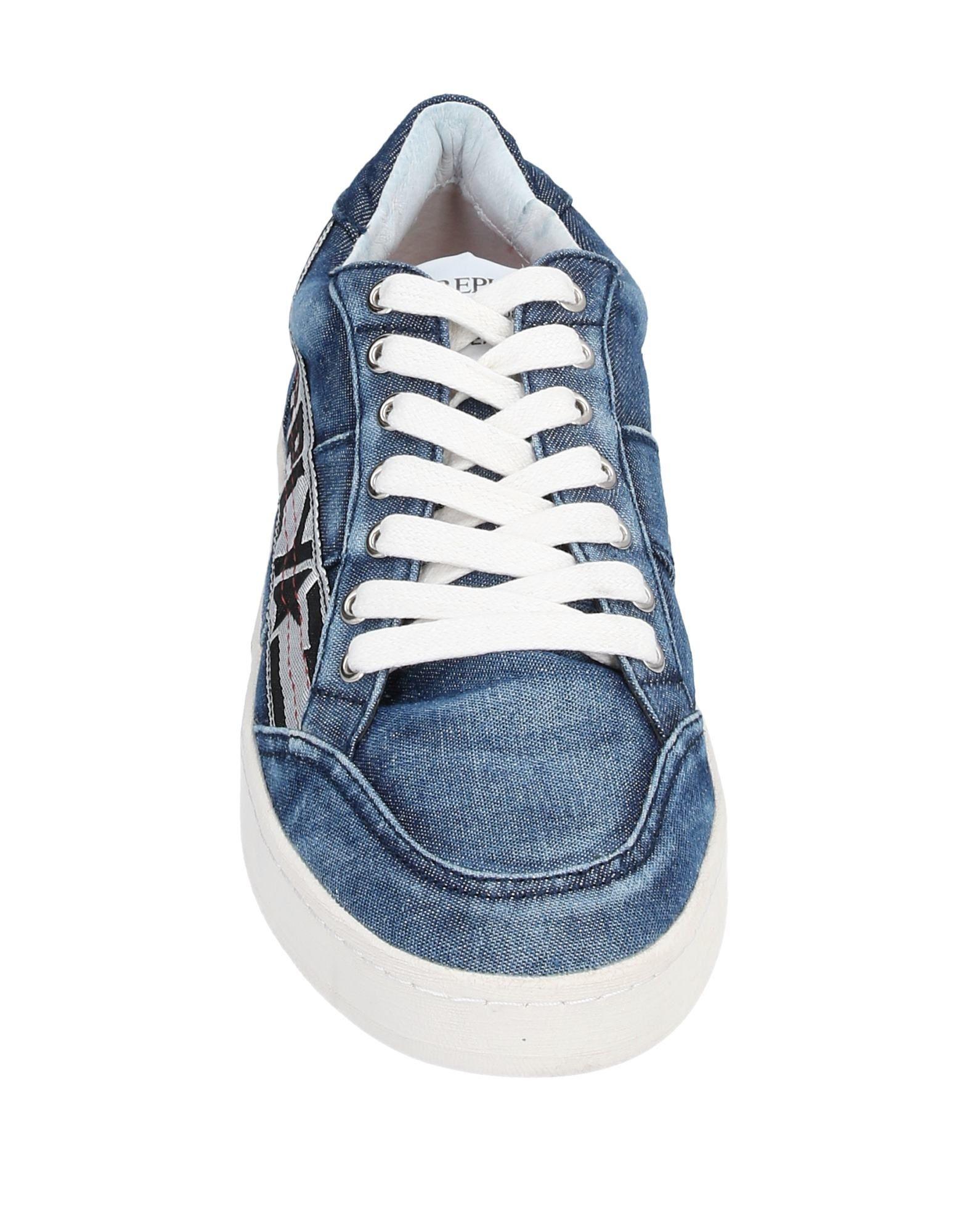 Replay Leather Low-tops & Sneakers in Slate Blue (Blue) for Men - Lyst