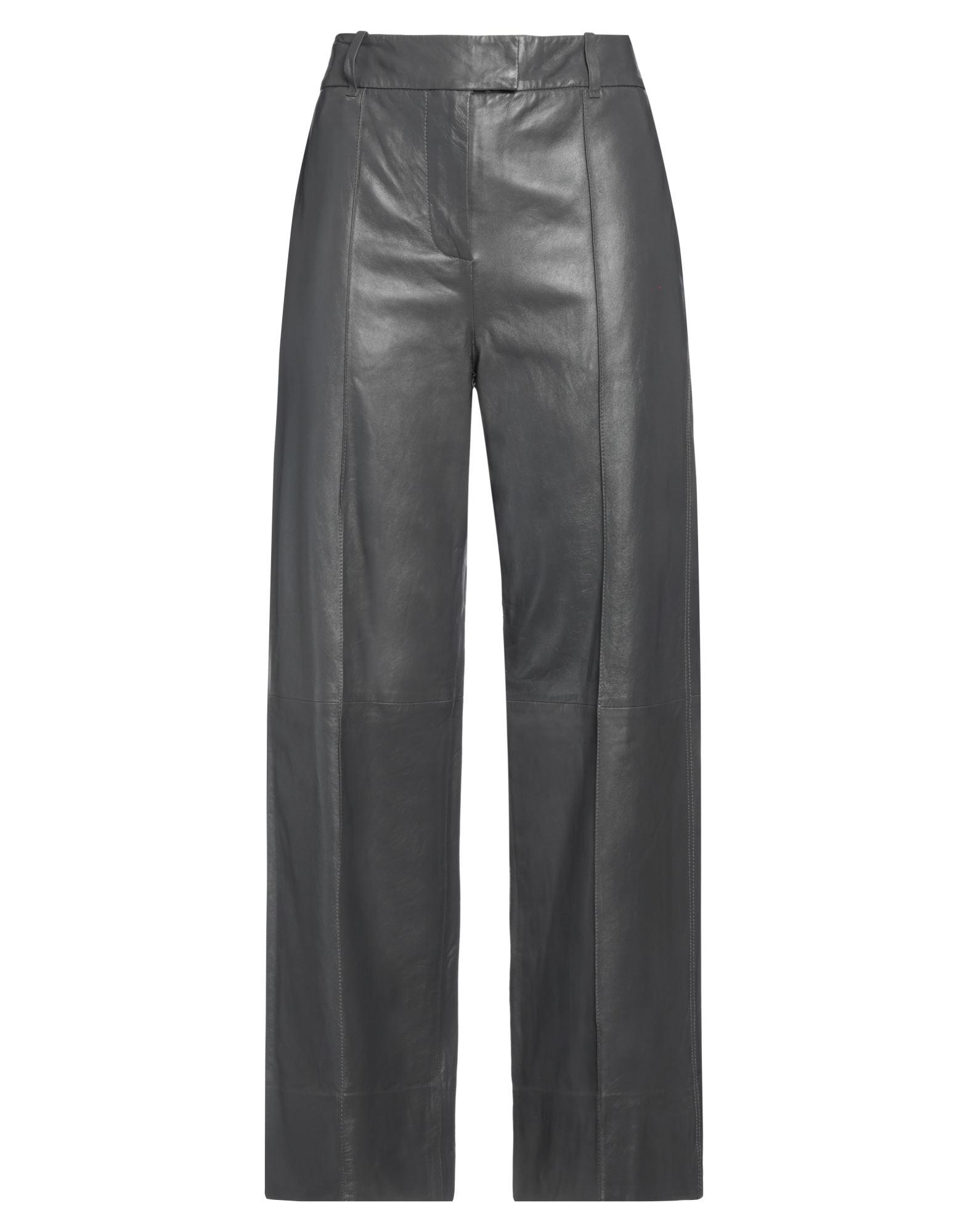 Stand Studio Pants Lambskin in Gray | Lyst