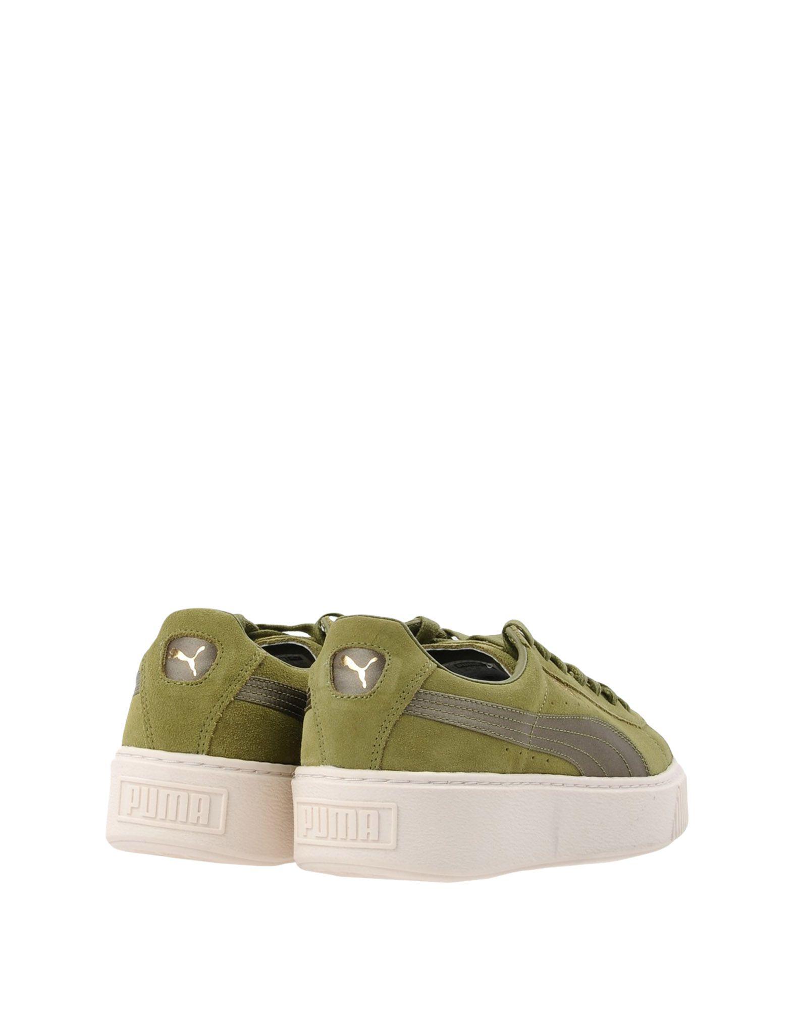 PUMA Rubber Low-tops & Sneakers in Military Green (Green) - Lyst