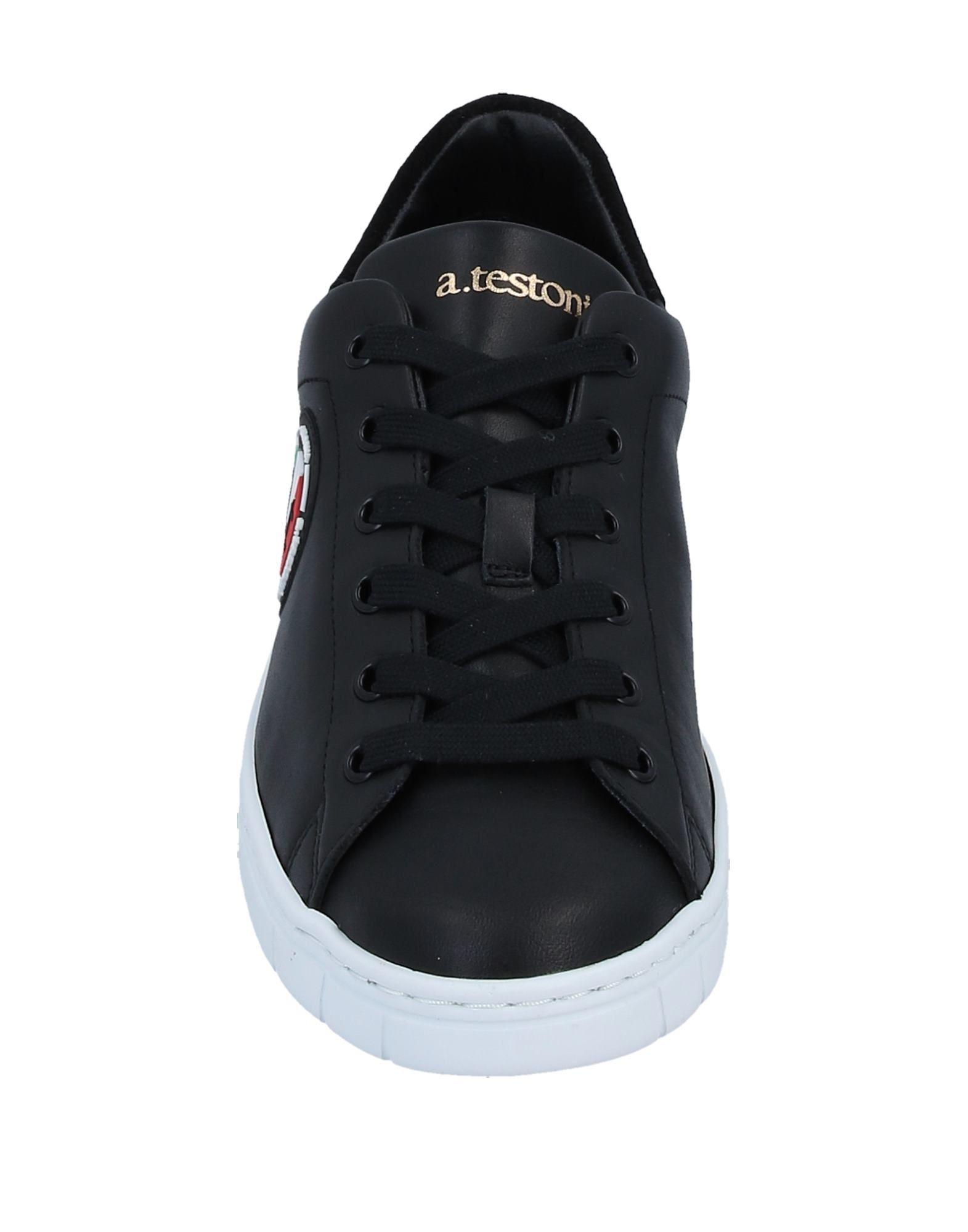 A.Testoni Low-tops & Sneakers in Black - Lyst