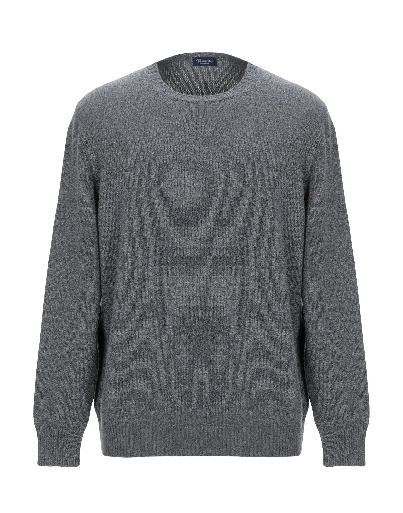 Drumohr Cashmere Sweater in Lead (Gray) for Men - Lyst