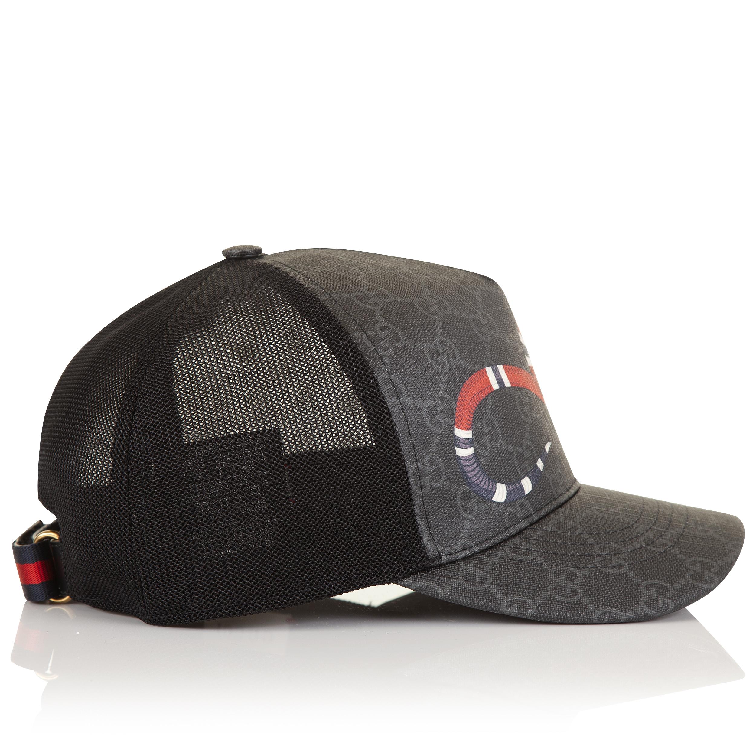 Gucci Canvas GG Supreme Kingsnake Cap for Men - Lyst
