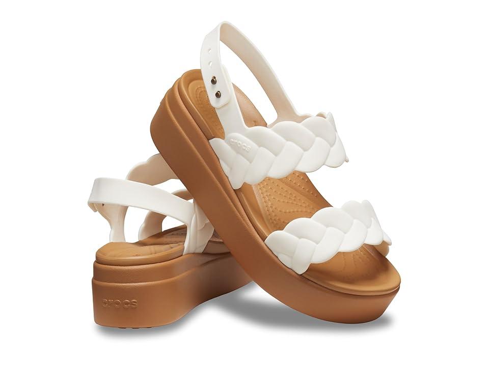 Crocs™ Brooklyn Woven Low Wedges Platform Sandals (Chalk Woven) Sandals ...