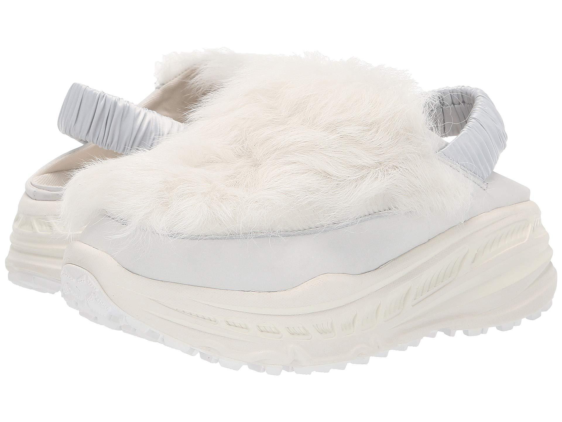 UGG Leather Fluffy Runner in White - Lyst