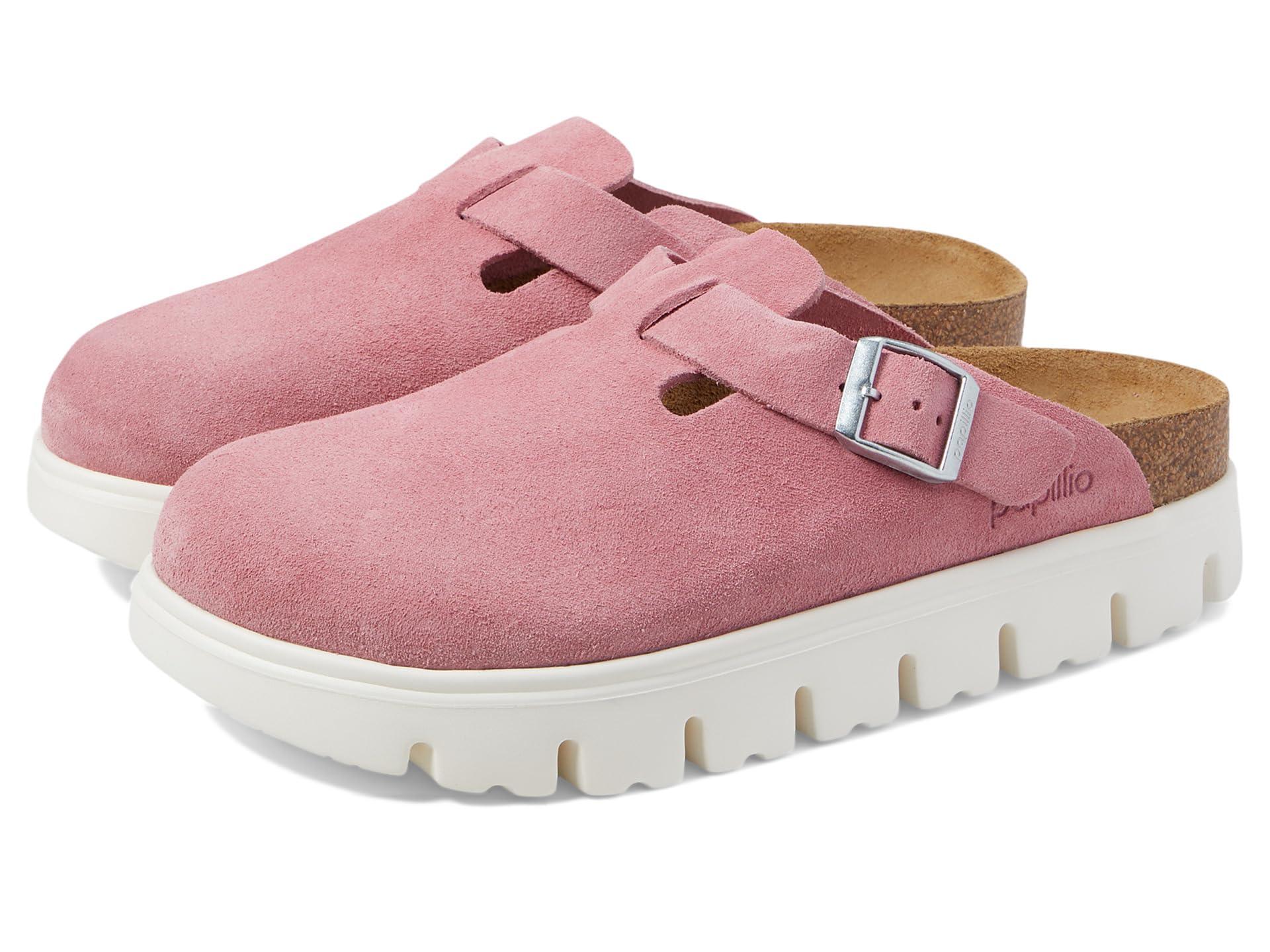 Birkenstock Papillio By Boston Chunky Platform Clog in Pink | Lyst