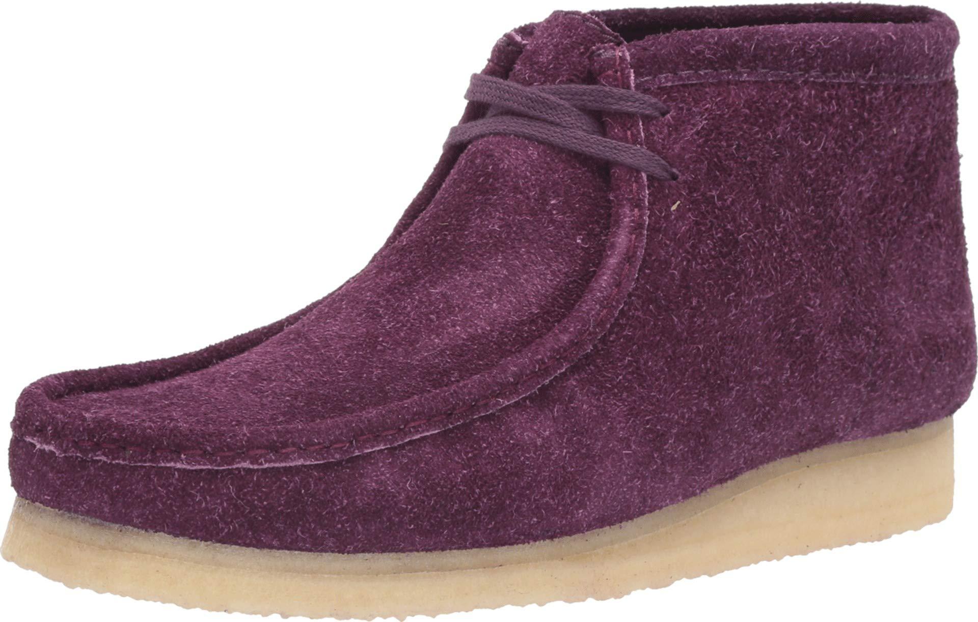 Clarks Leather Wallabee Boot Chukka in Lavender Suede (Purple) for Men ...