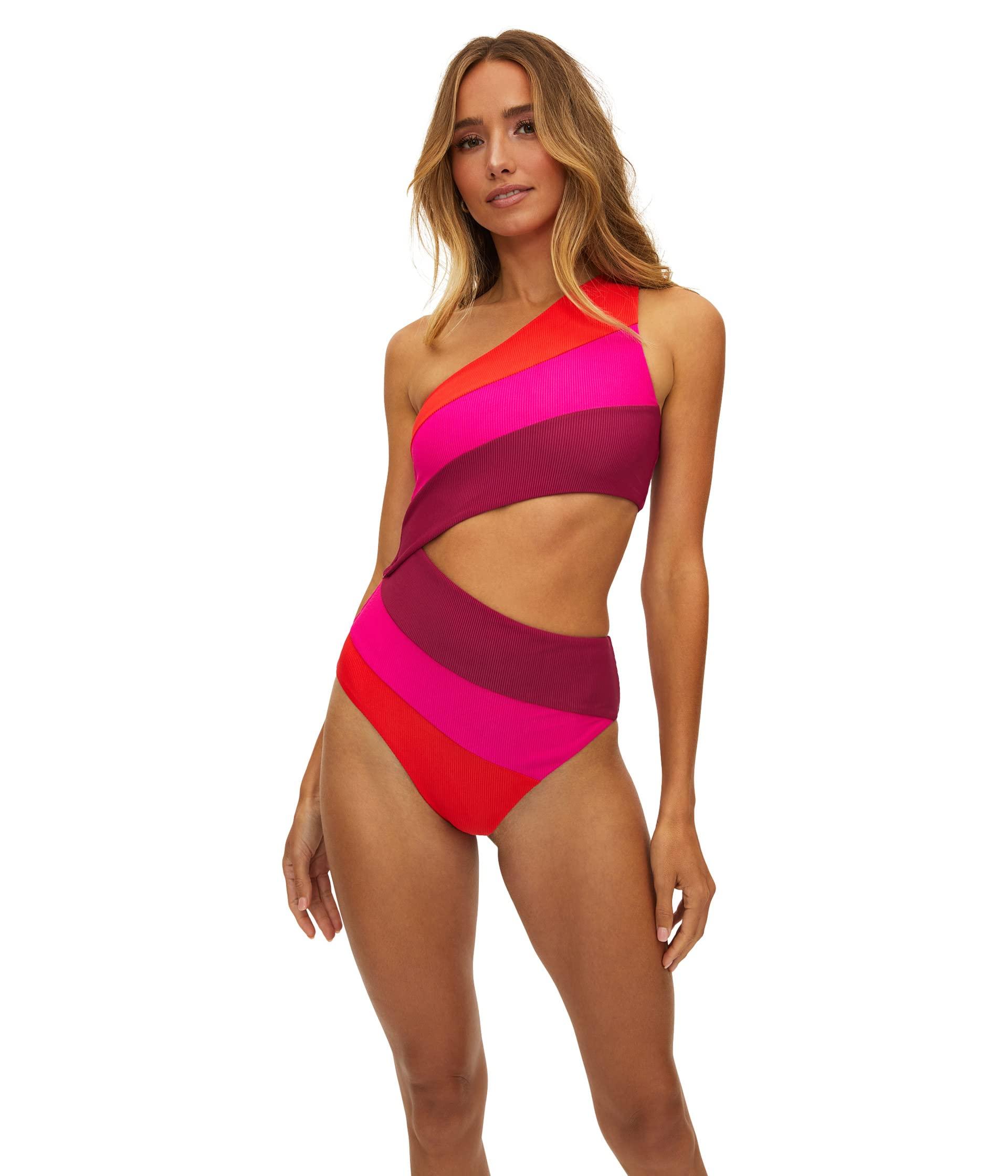 Beach Riot Joyce One Piece In Pink Lyst