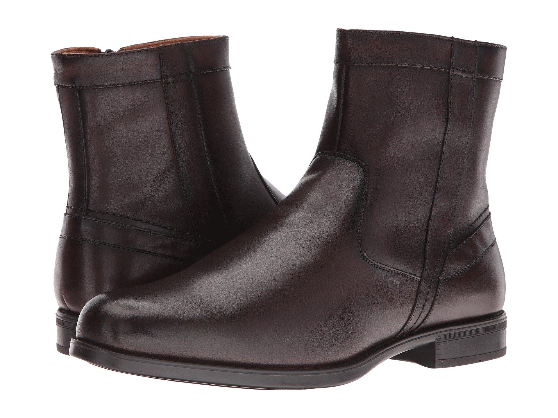 Florsheim Leather Midtown Plain Toe Zip Boot In Brown For Men Lyst