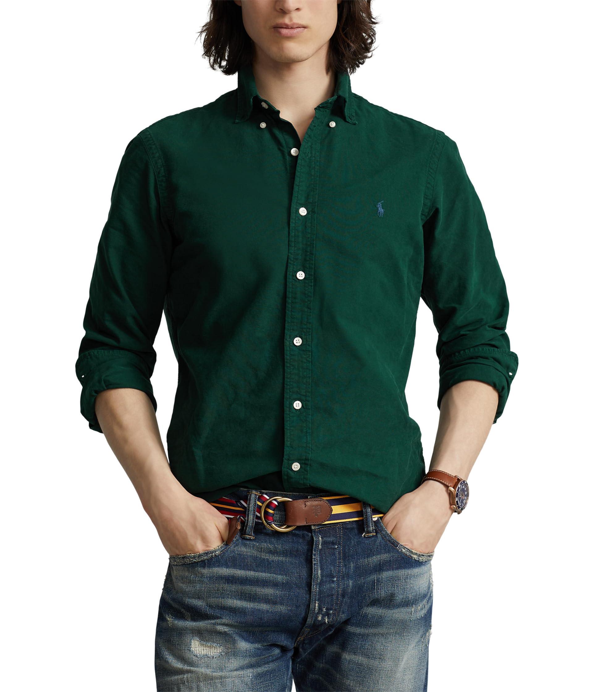 Polo Ralph Lauren Classic Fit Long Sleeve Garment Dyed Oxford Shirt In