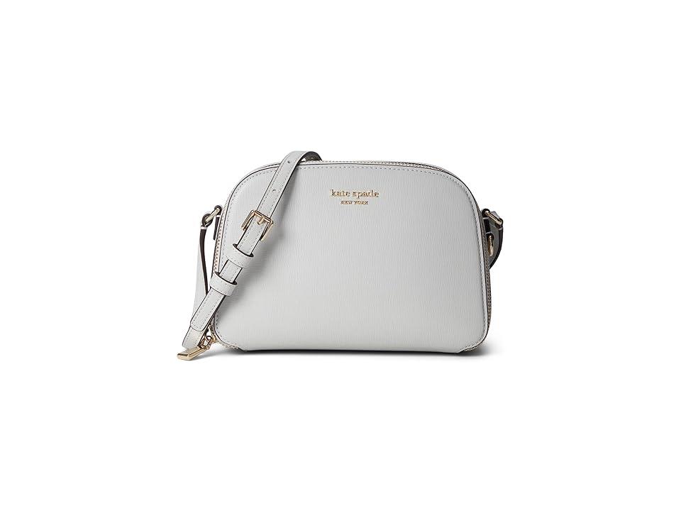 Kate Spade Devin Saffiano Leather Double Zip Dome Crossbody ( 3) Wallet Handbags in Black | Lyst