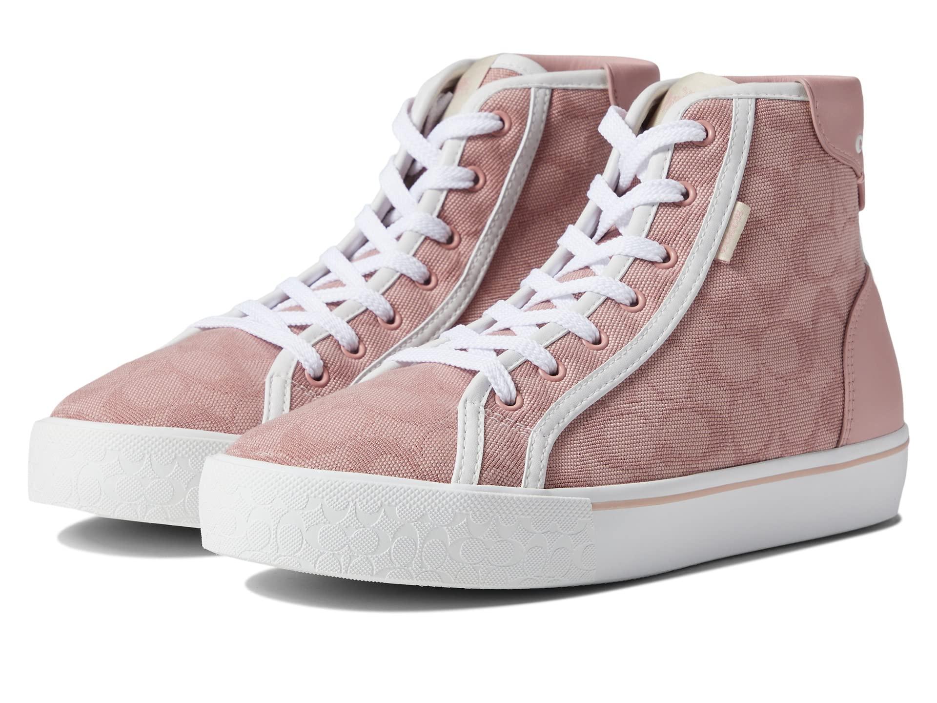 Coach Pink High Top Sneakers