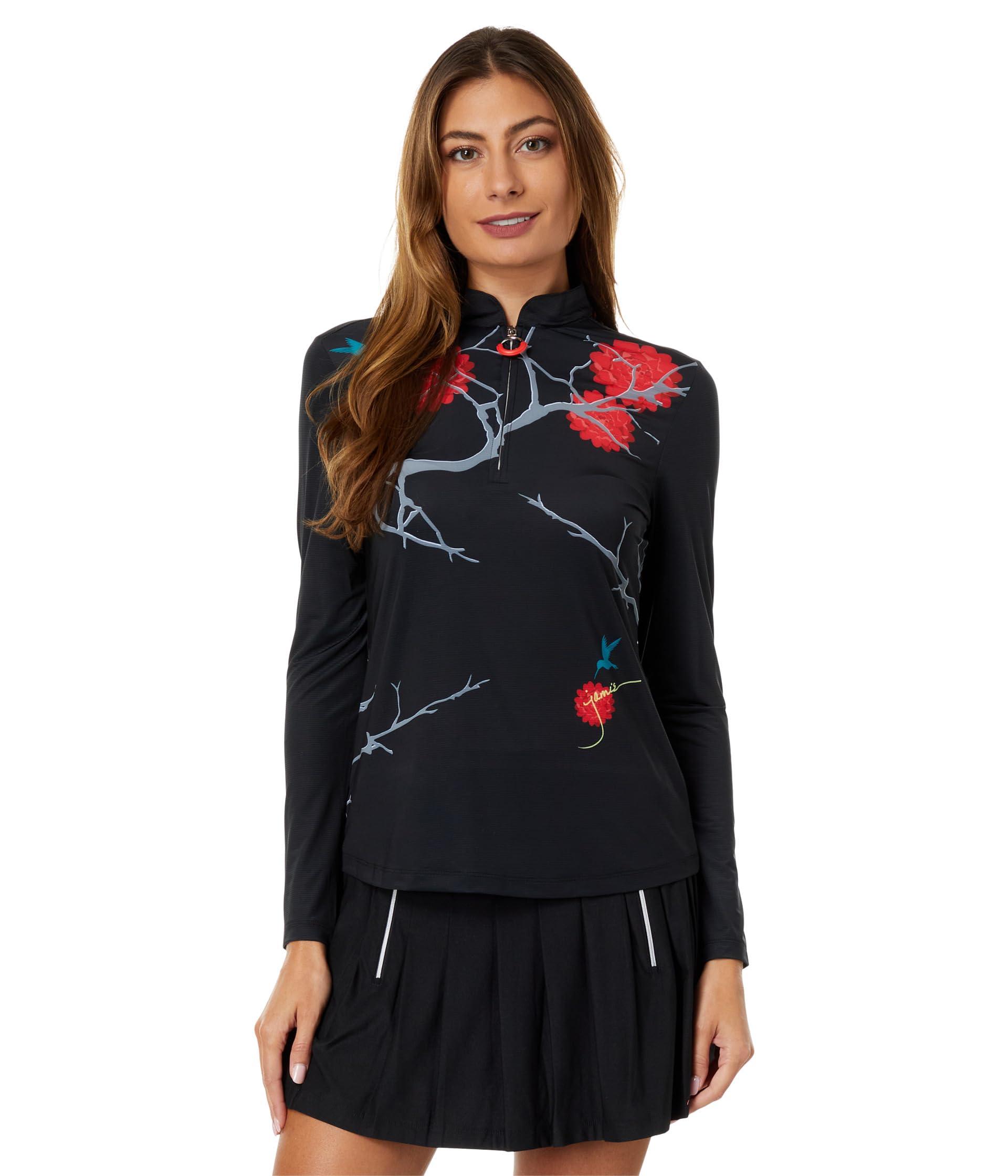 Jamie Sadock Sakura Sunsense Long Sleeve Top In Black Lyst