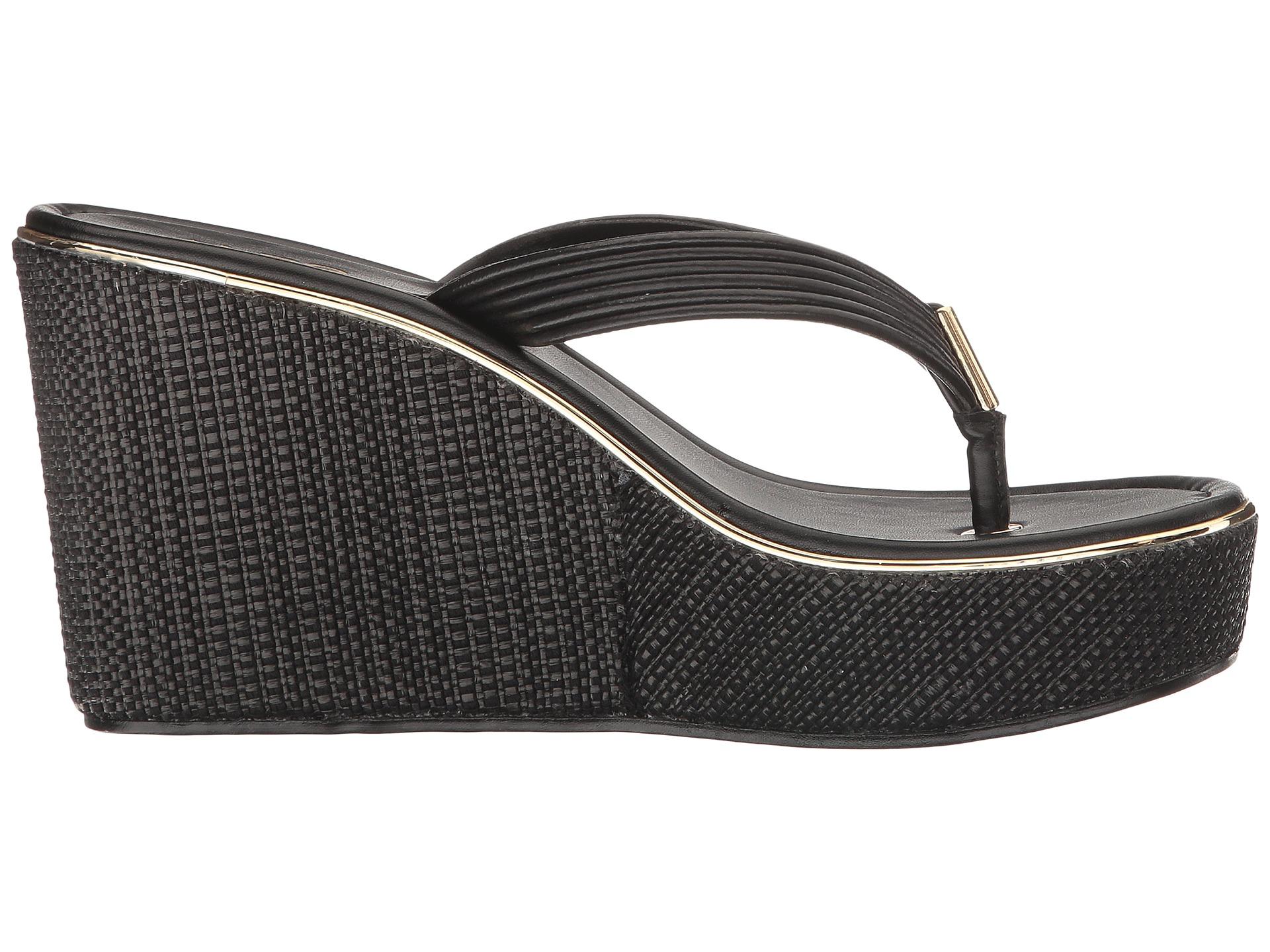 ALDO Rubber Women's Capricchia Platform Wedge Sandals in Black - Lyst