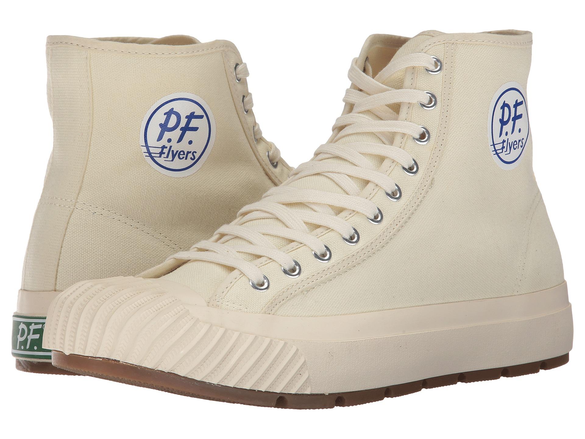 PF Flyers Grounder Hi in Natural | Lyst