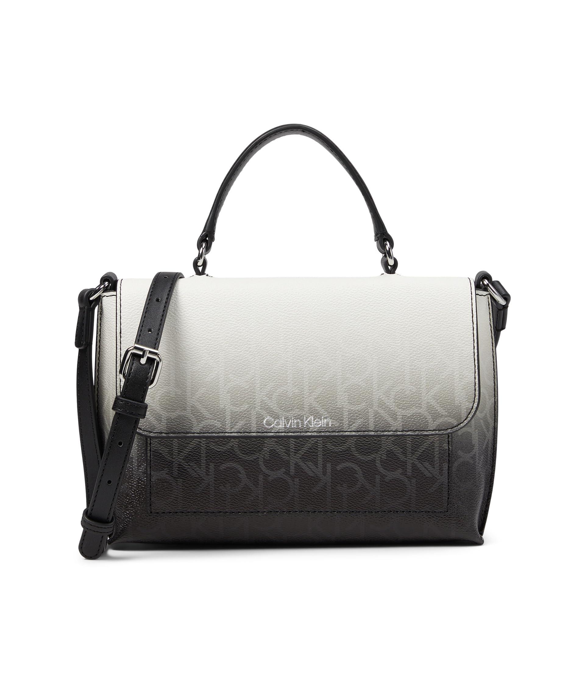 Calvin Klein Odette Signature Crossbody in Black | Lyst