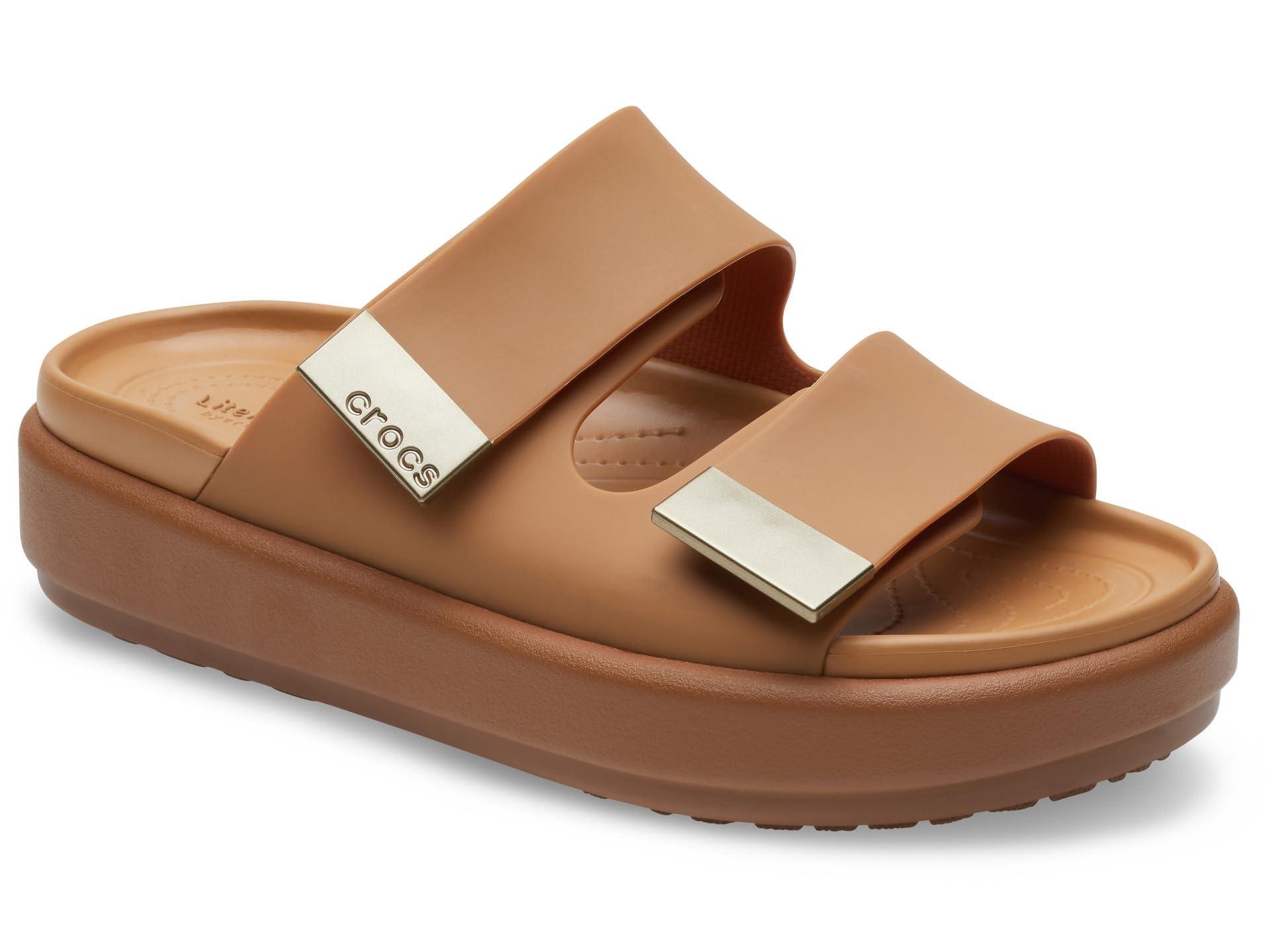 Crocs™ Brooklyn Luxe Sandal in Brown | Lyst