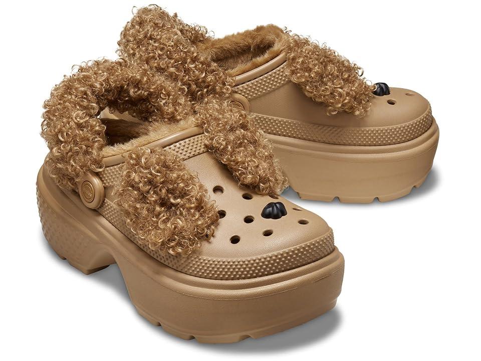 Crocs™ Faux Fur Lined Clogs in Metallic | Lyst