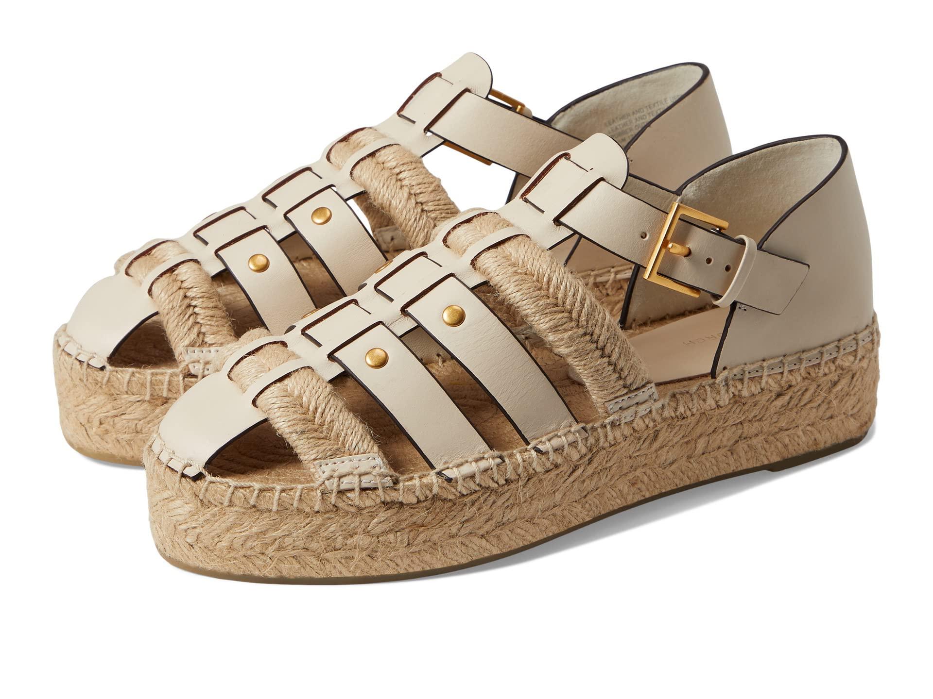 Tory Burch Fisherman Platform Espadrille in Metallic | Lyst